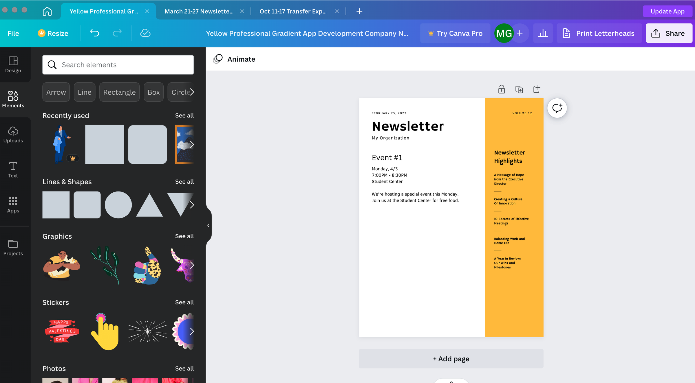 How to Make a One-page Newsletter on Canva : 6 Steps - Instructables