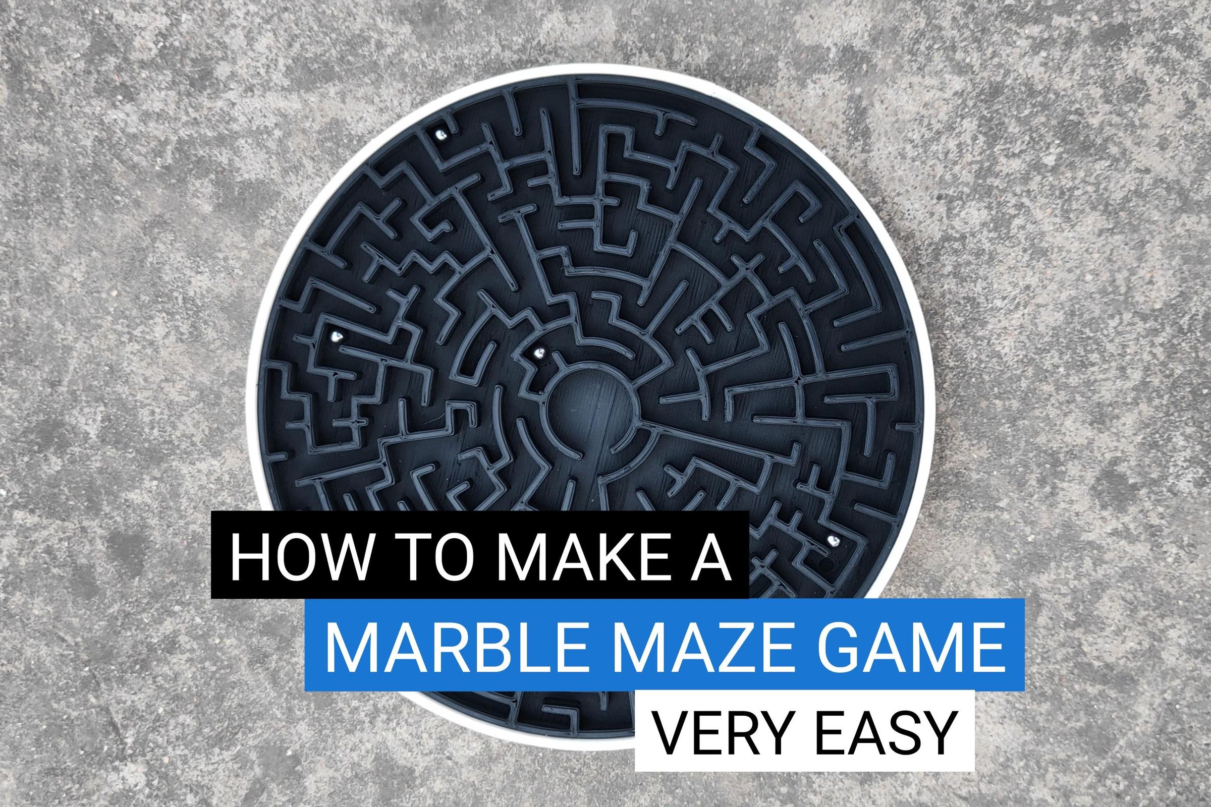 DIY MARBLE MAZE GAME : 7 Steps (with Pictures) - Instructables
