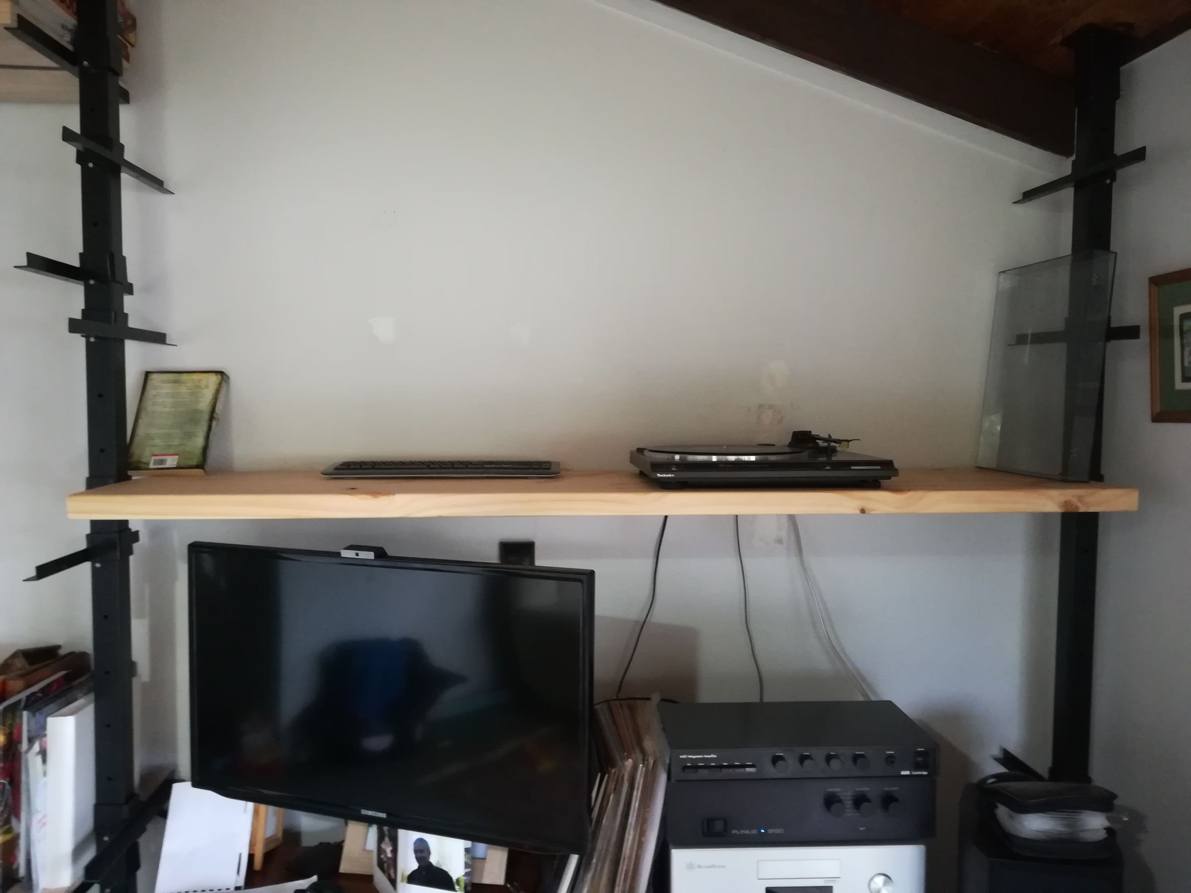 Wood and Steel Shelving Unit : 7 Steps (with Pictures) - Instructables