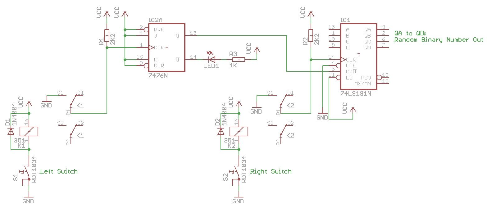 True Random Number Generator TRNG (4-Bit) : 5 Steps - Instructables