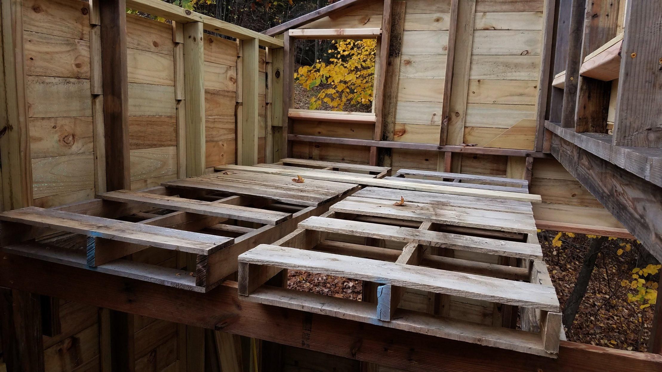 Pallet Man-shed, One-man Build, Walls and Roof Up . Part Four : 9 Steps ...