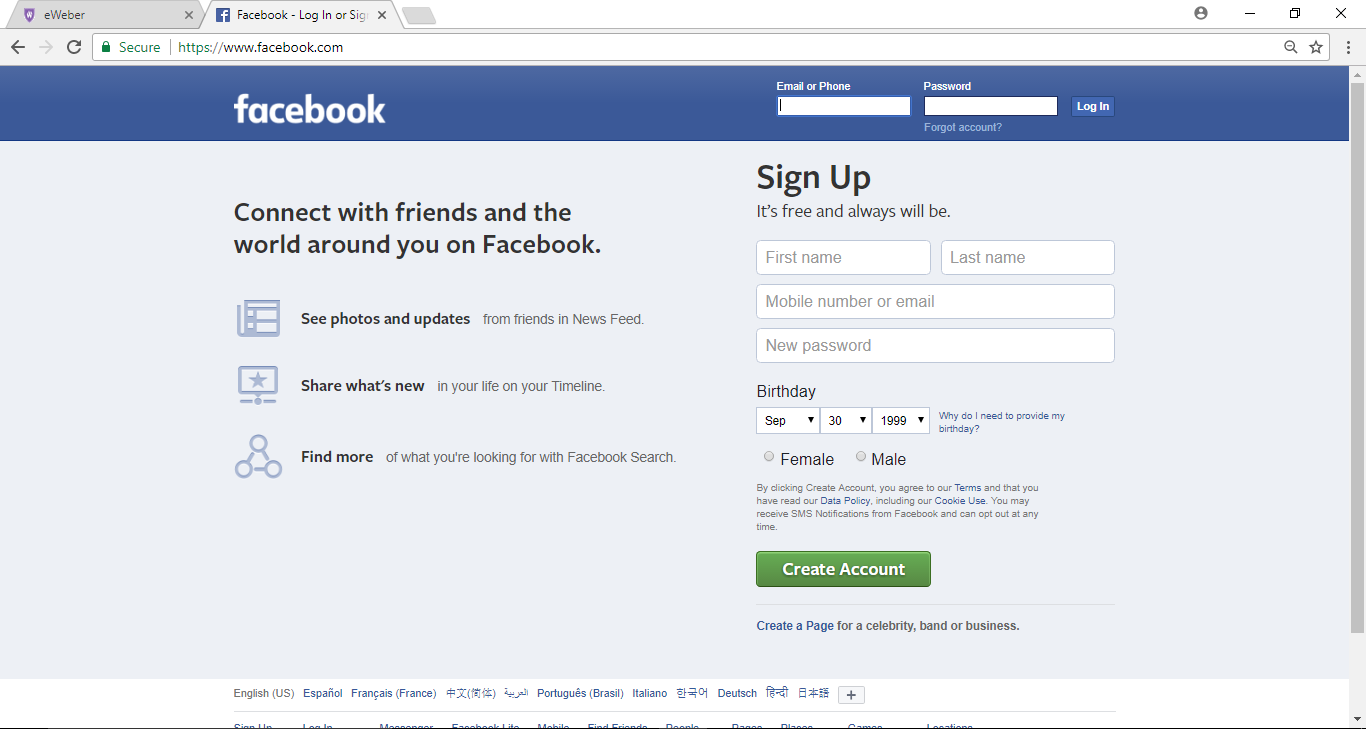 How to Create a Facebook Account on a Computer : 9 Steps - Instructables