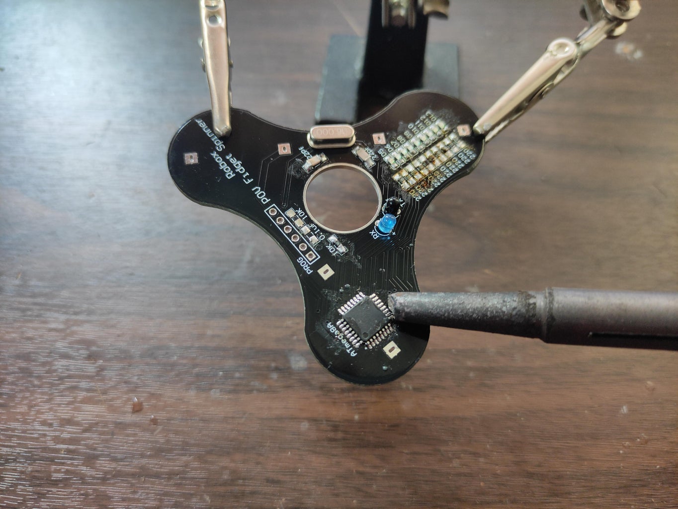 Pov Display Fidget Spinner Using Atmega8 And Arduino Ide 5 Steps 8480