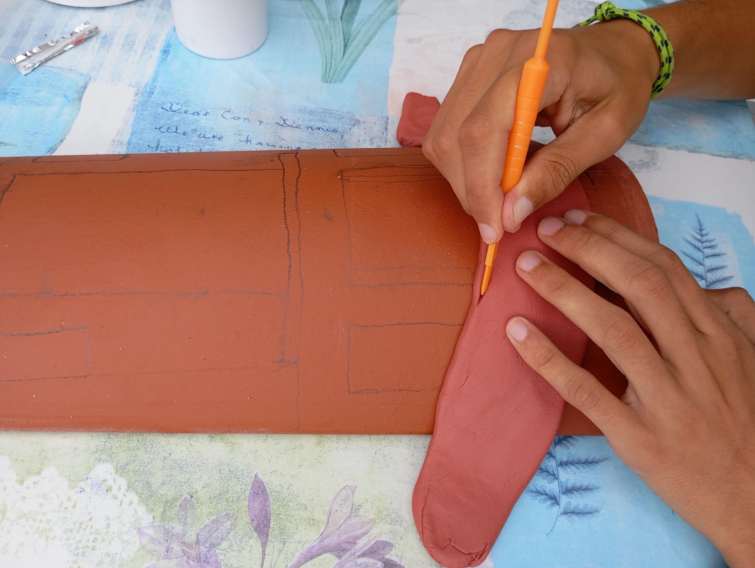 How to Sculpt a Traditional Village House in Clay on a Roof Tile – a ...