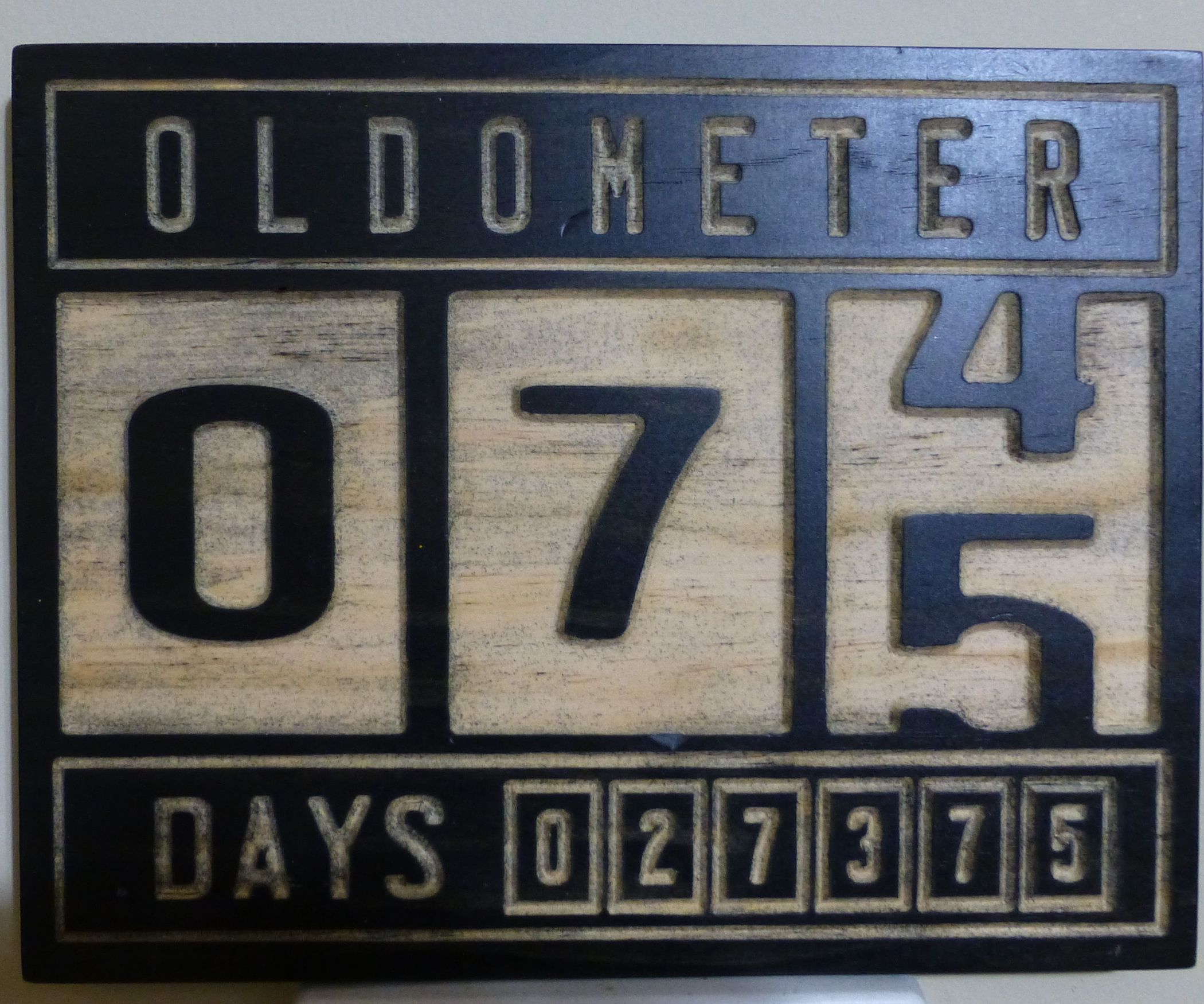 75th Birthday Present Oldometer : 8 Steps (with Pictures) - Instructables