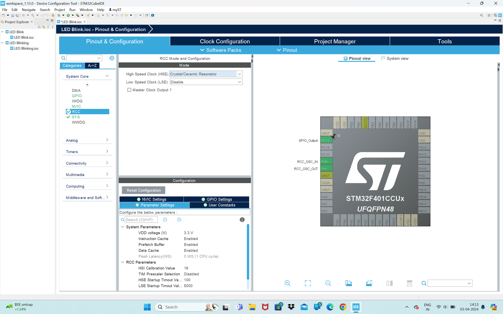 Stm32 Black Pill And Stm Cube Ide To Blink On Board Led 14 Steps