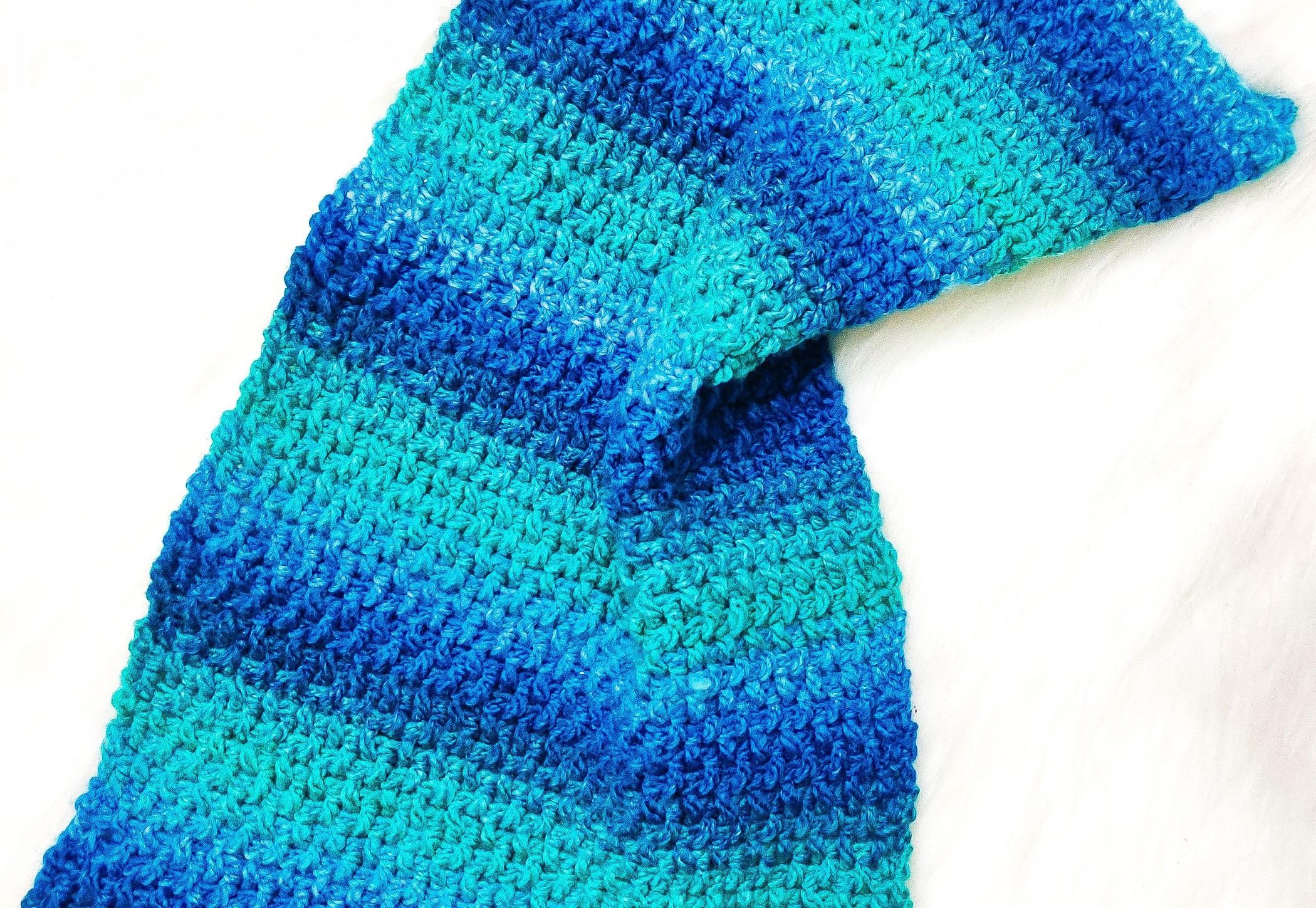 How to Crochet a Easy Cool Ocean Crochet Scarf : 6 Steps (with Pictures ...
