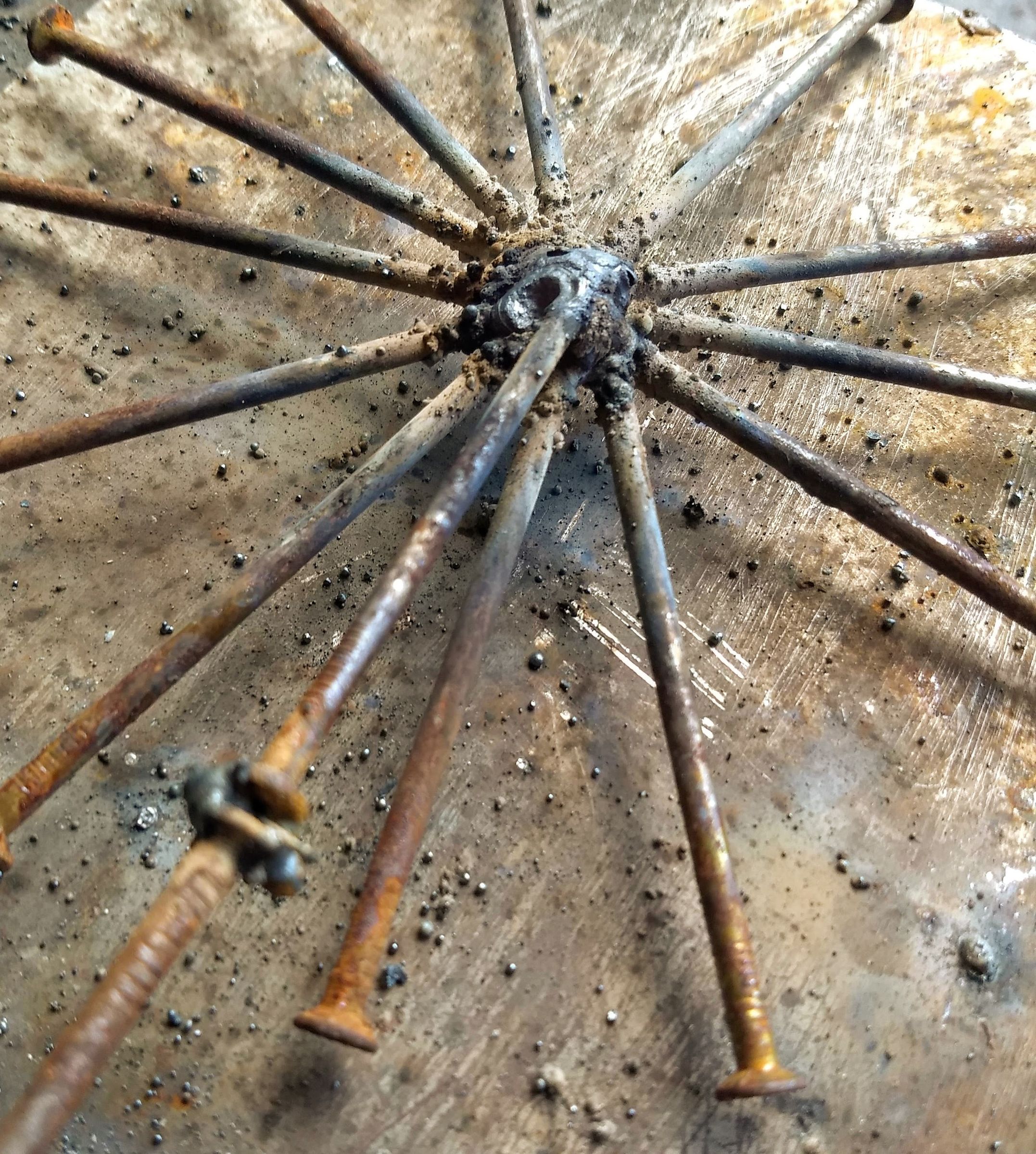 Flower Made of Scrap Nails : 5 Steps - Instructables