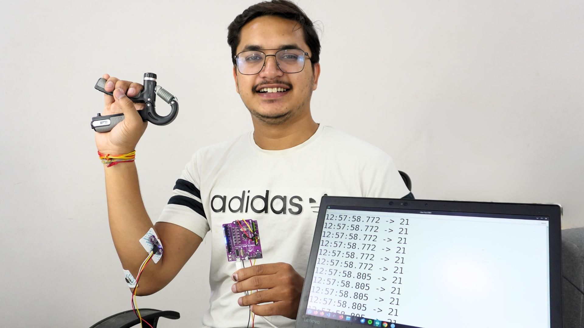 Exercise Monitoring Using Wearable Muscle Sensor (EMG) : 7 Steps (with ...