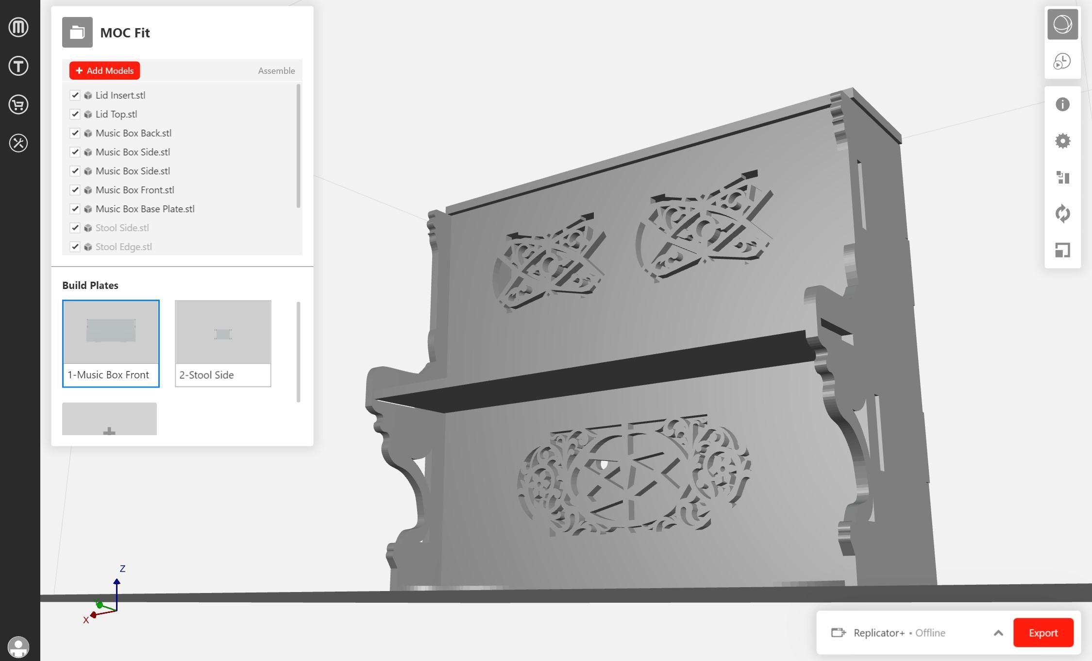 Acoustic Piano Music Box - Laser Cut (Customizable Gift) : 18 Steps ...