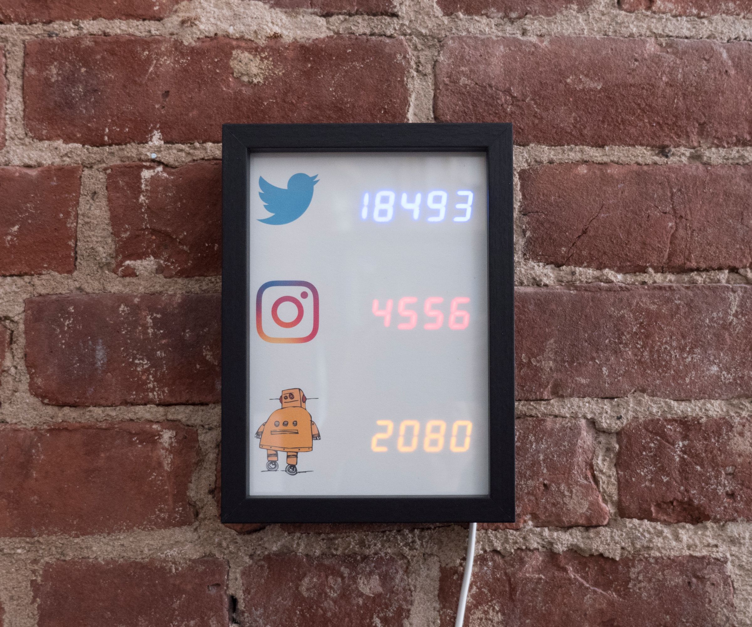 Social Stats Tracker Display With ESP8266 : 4 Steps (with Pictures ...