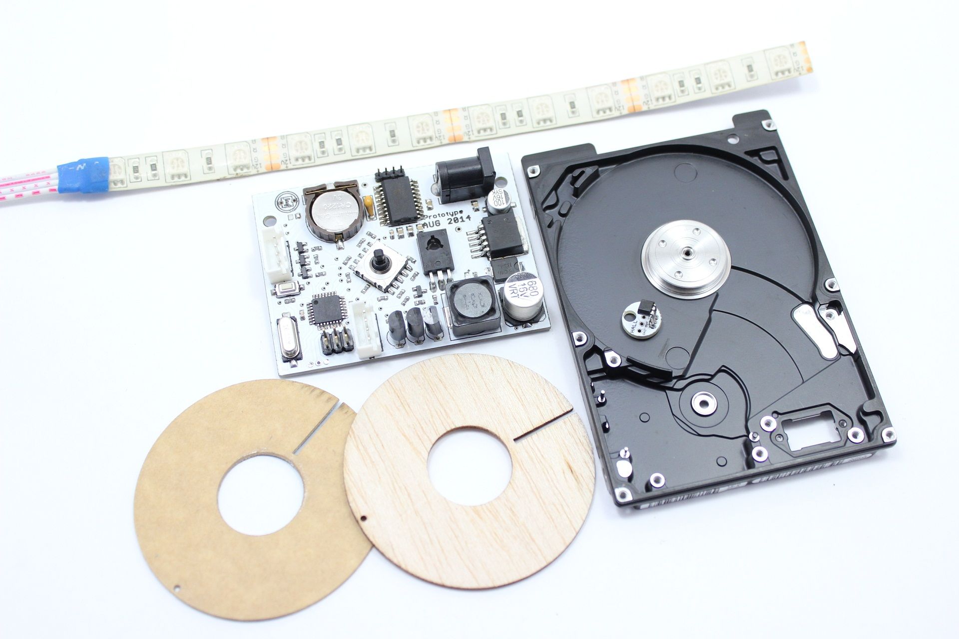 Recycled Hard Drive Clock - FuneLab : 26 Steps (with Pictures ...
