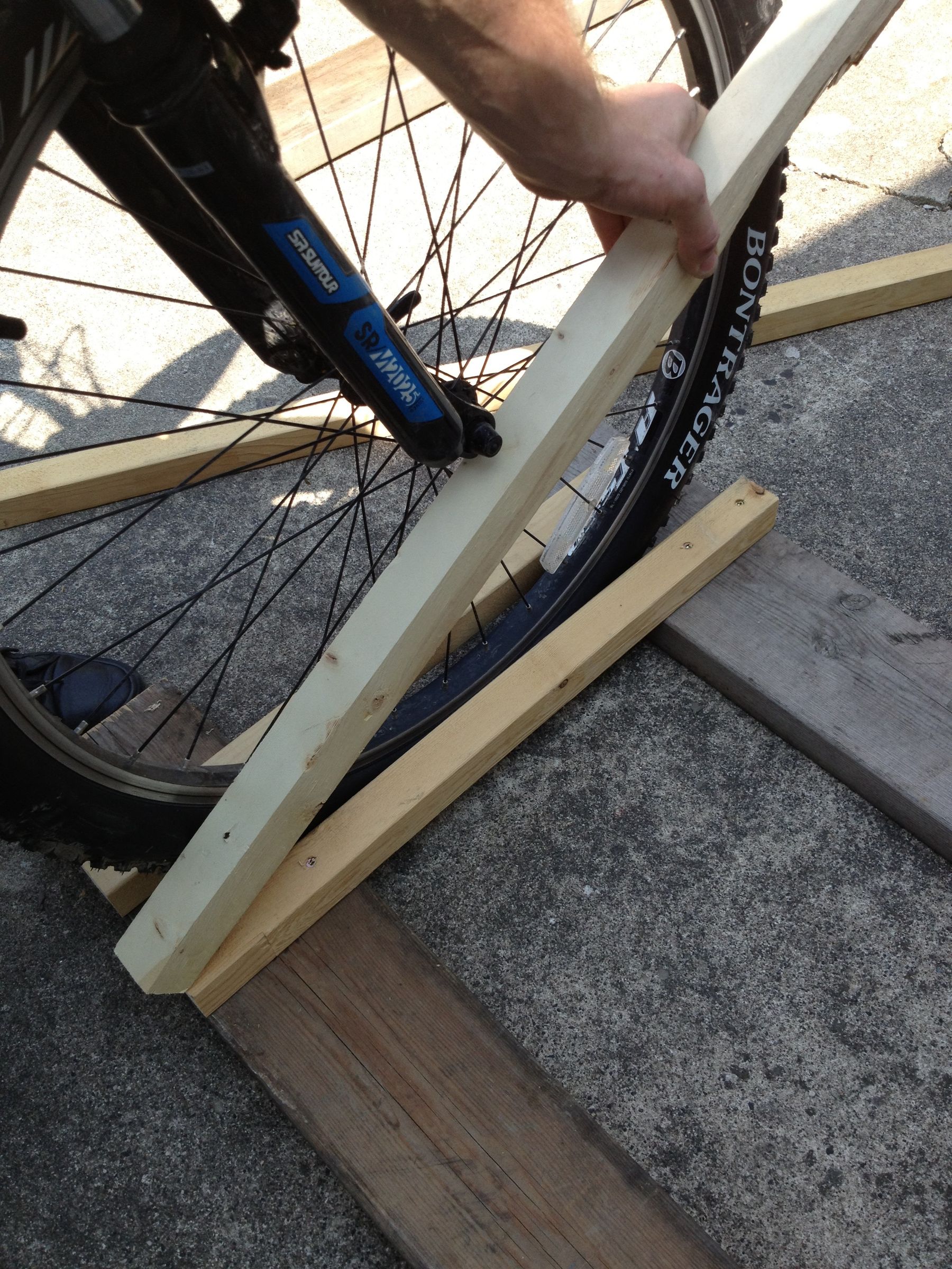 Wood Bike Rack : 5 Steps - Instructables