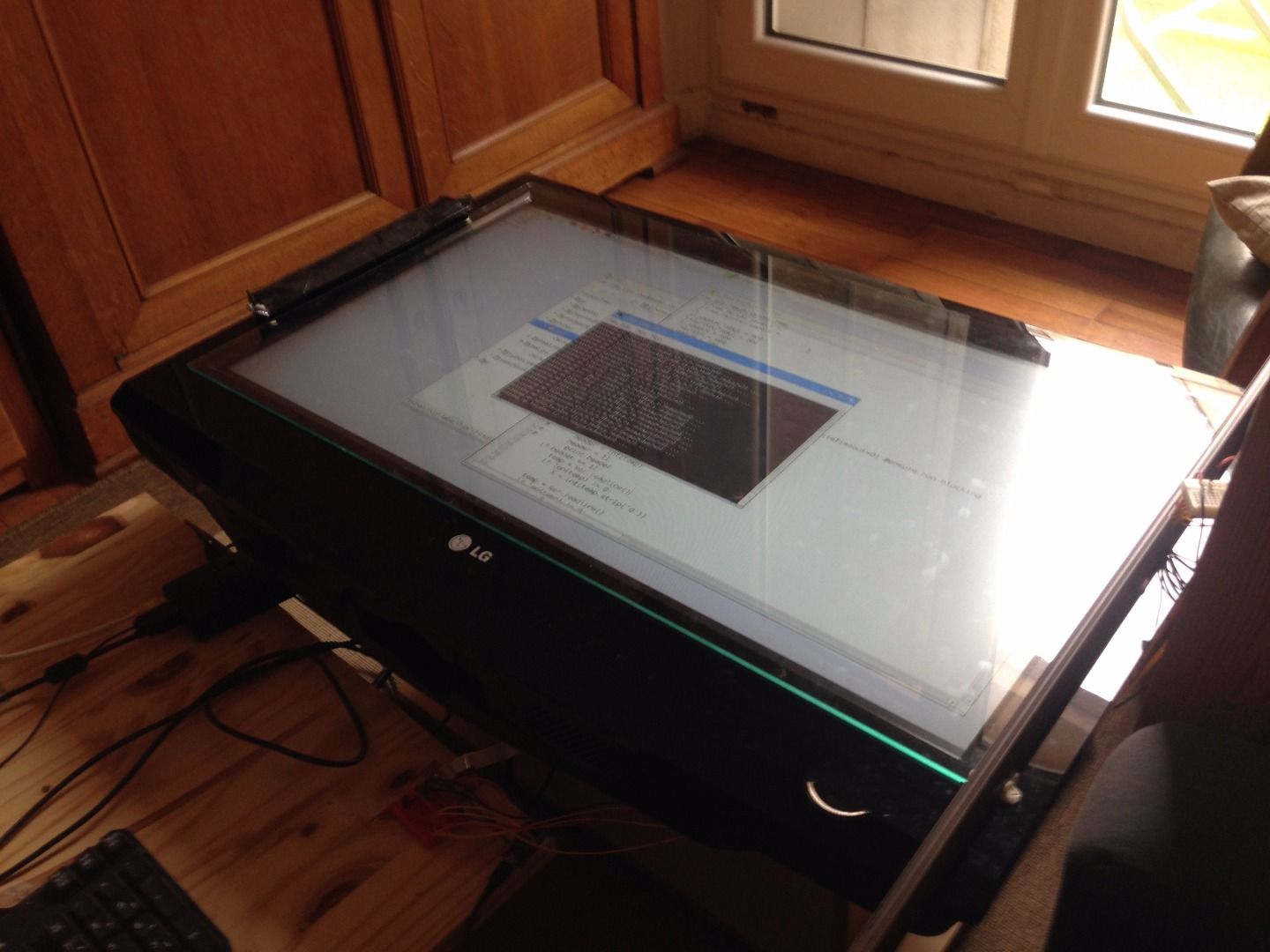 Touch Screen Coffee Table DIY With 32" TV and Low Cost CCD Sensor : 18 ...