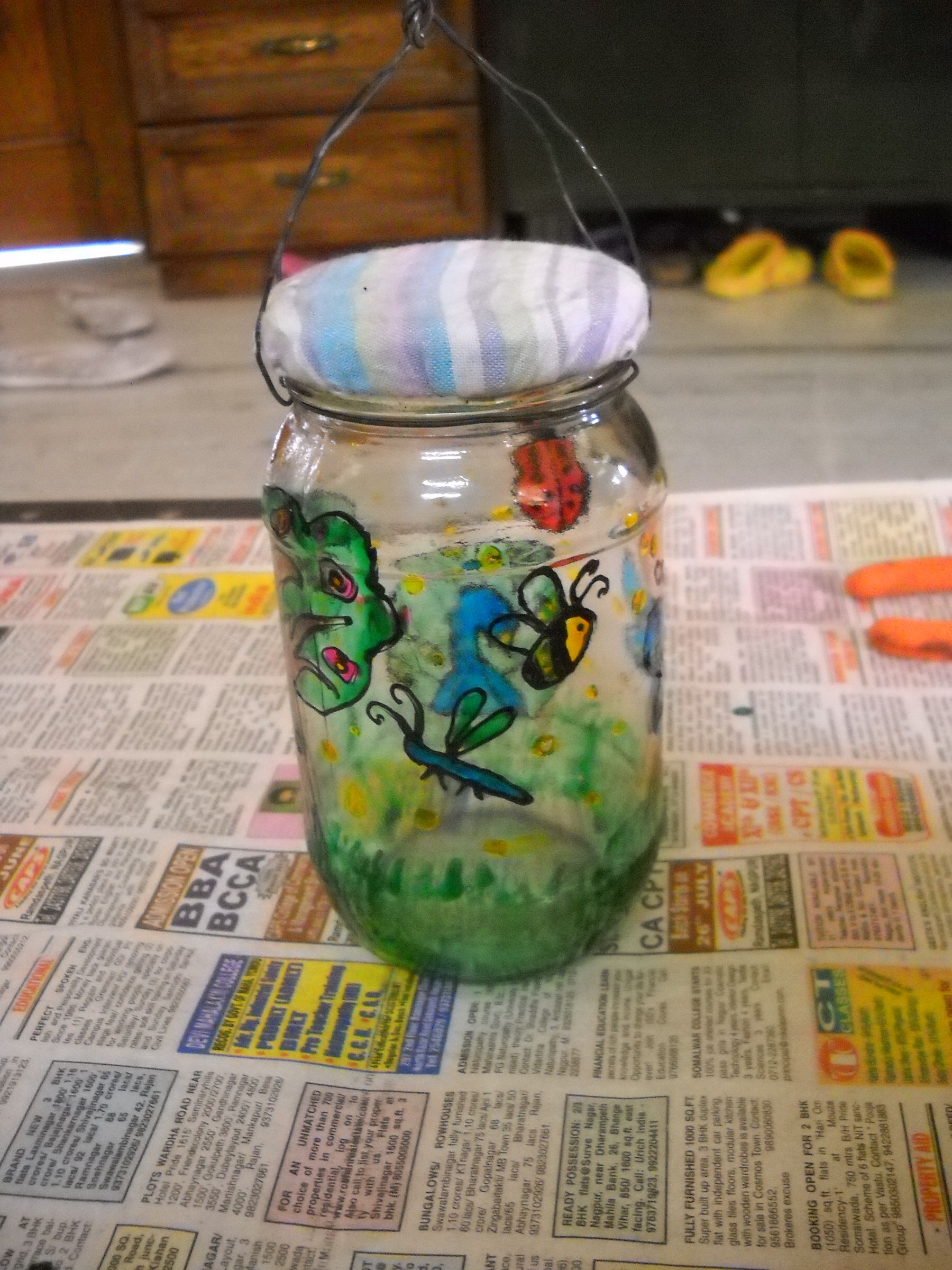 Painted Jar Lamps : 4 Steps - Instructables