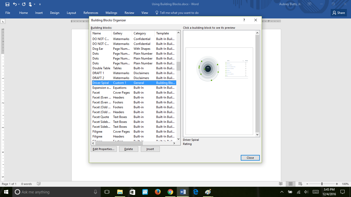 How to Create and Use Microsoft Office Building Blocks : 18 Steps ...