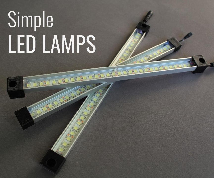 Simple LED Strip Lamps (Upgrade Your LED Strips) : 4 Steps (with ...