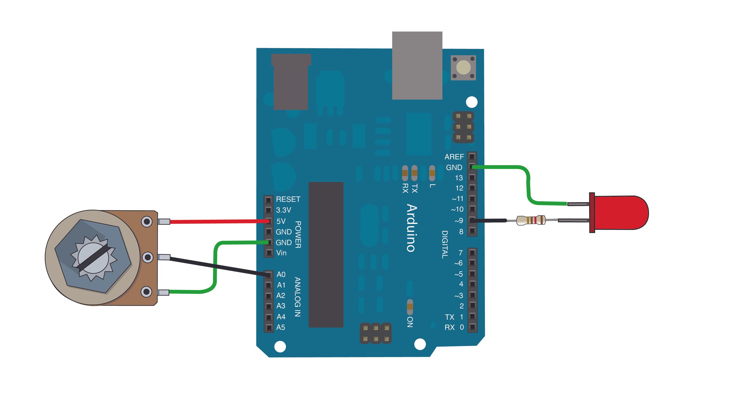 Brightness Control, Arduino (with Animations) : 7 Steps - Instructables