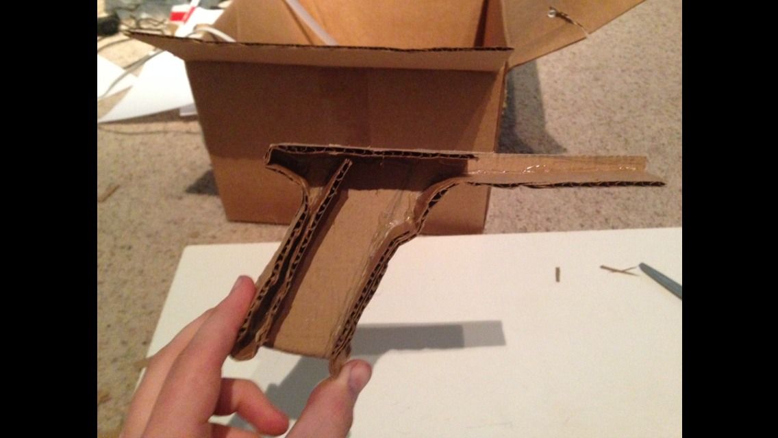 Make a Cardboard Glock With Working Parts : 9 Steps - Instructables