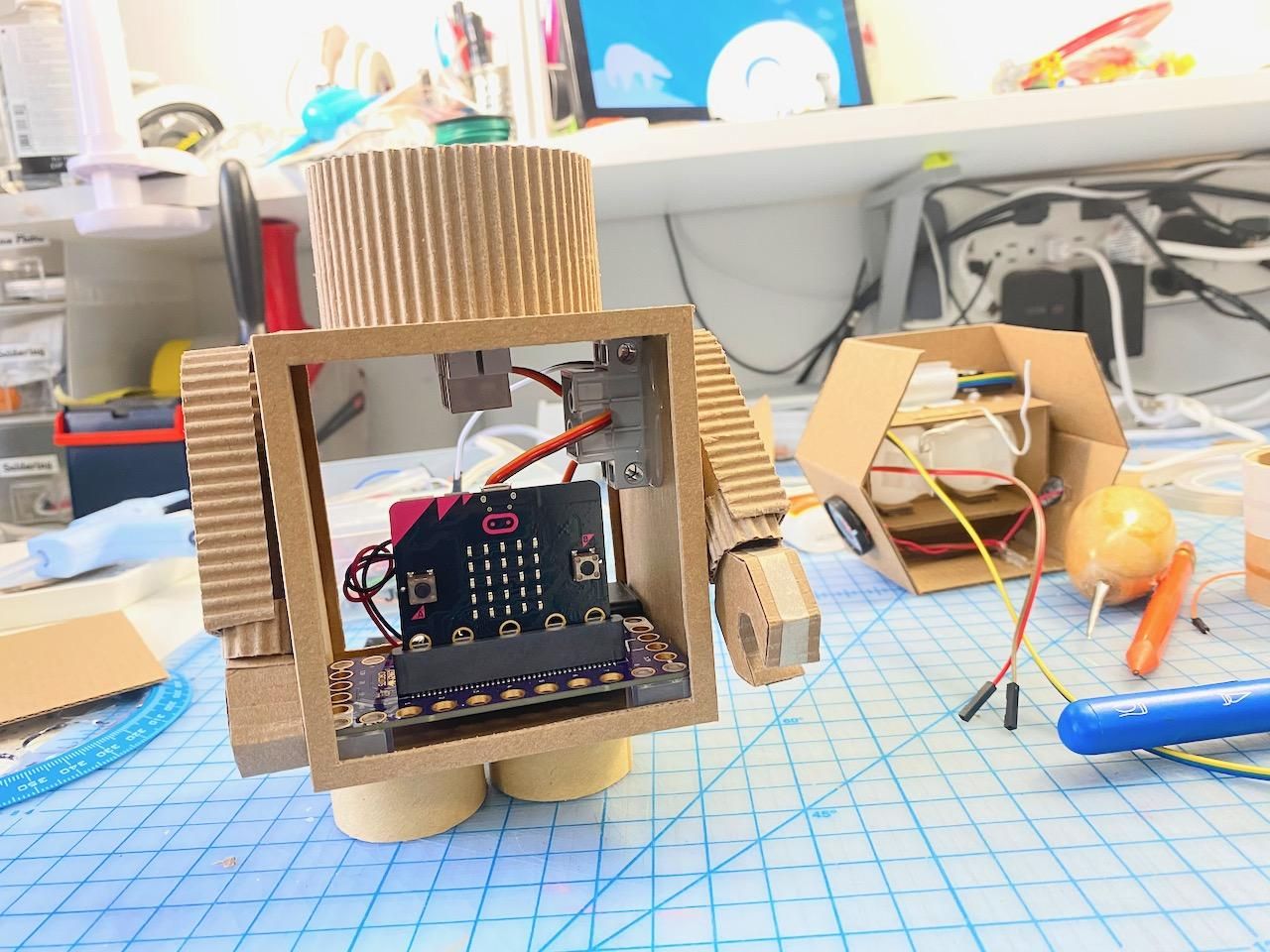 "High-Fivey" the Cardboard Micro:bit Robot : 18 Steps (with Pictures ...