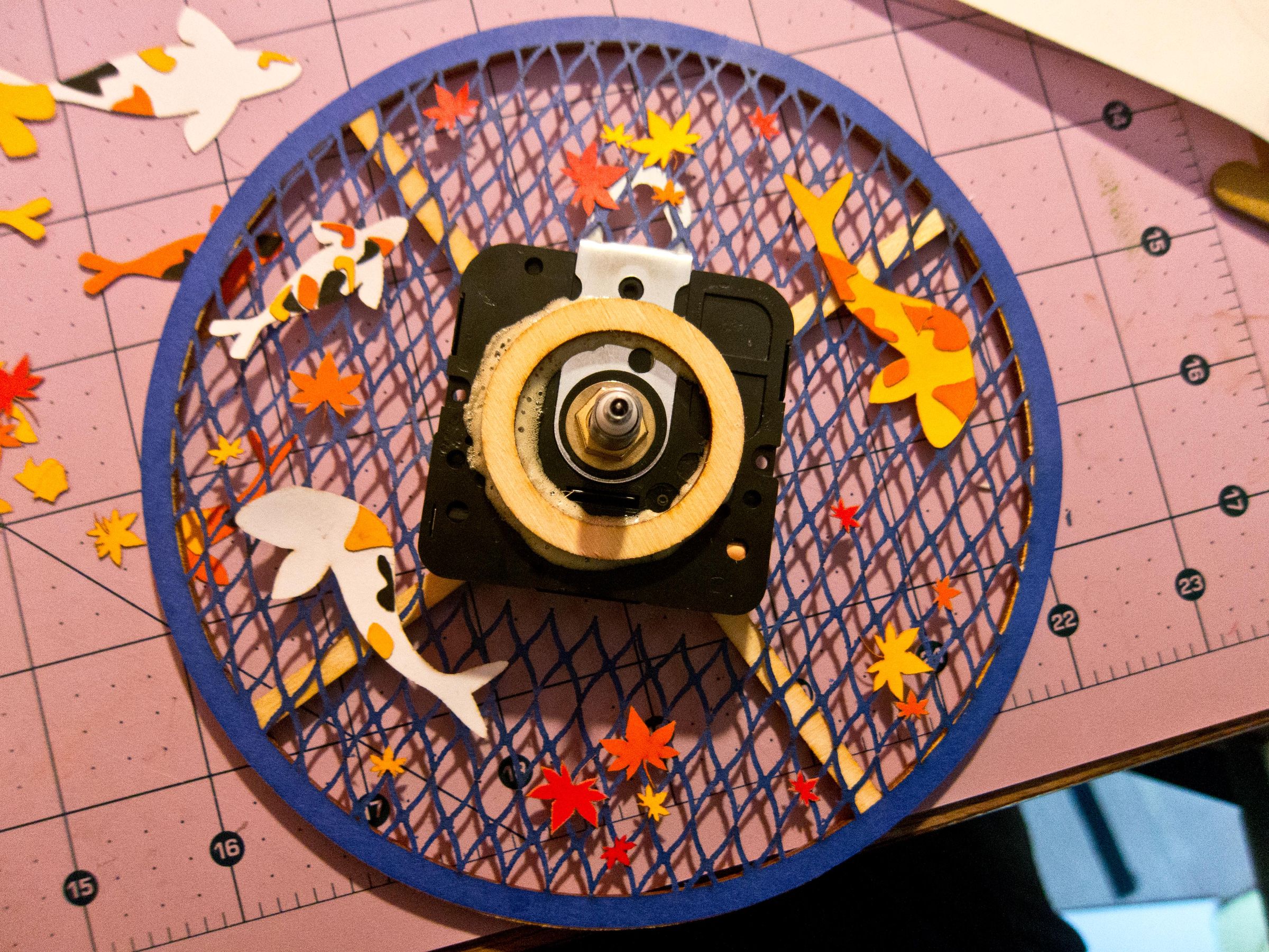 Koi Pond Papercraft Clock : 8 Steps (with Pictures) - Instructables