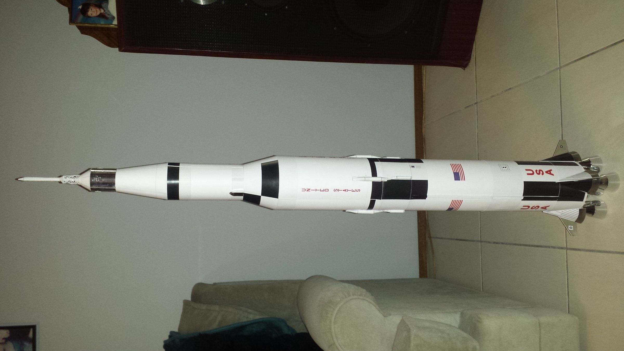 Print and Assemble the Saturn V Moon Rocket - 1:96 Scale Paper Model ...