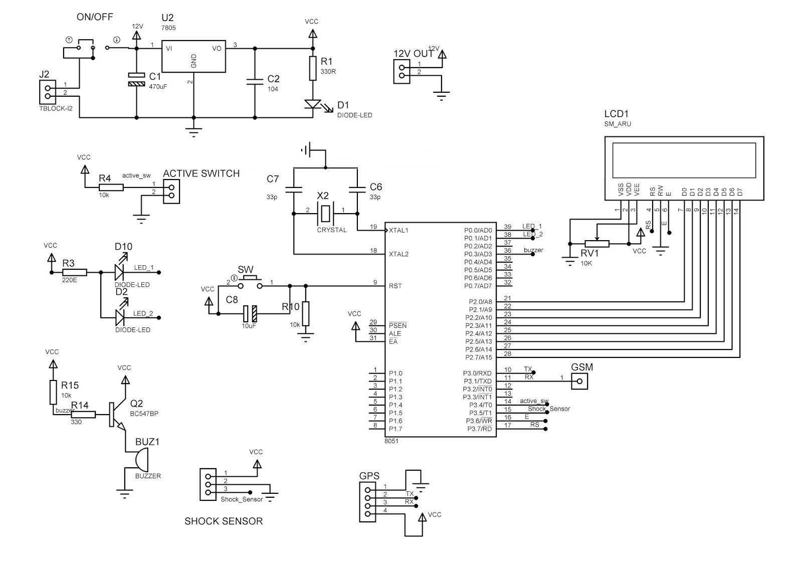 One Touch Alarm WOMEN SAFETY System : 5 Steps - Instructables