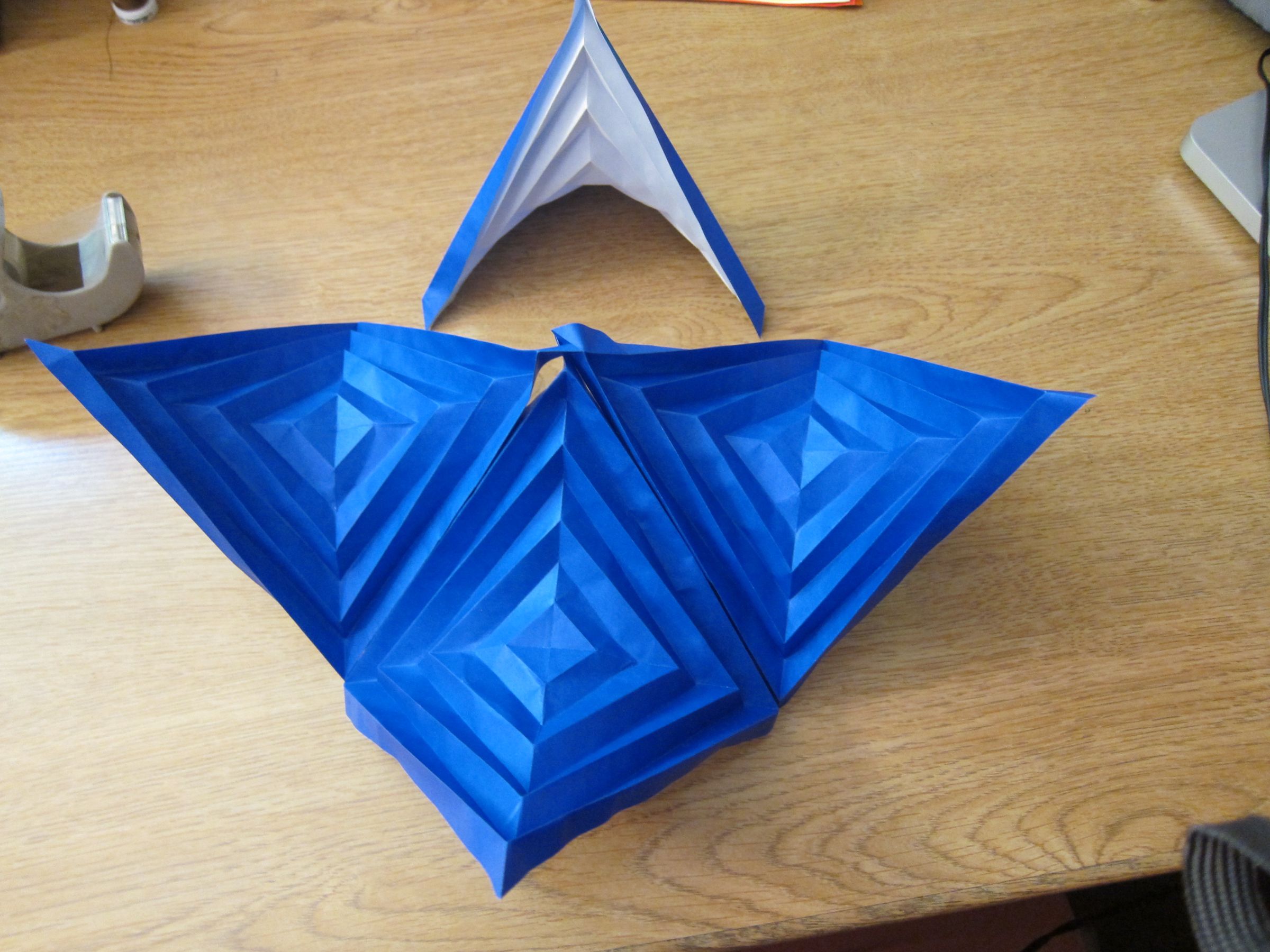 Paper "Cube" Made of Hyperbolic Paraboloids - Modular Math Origami : 7 ...