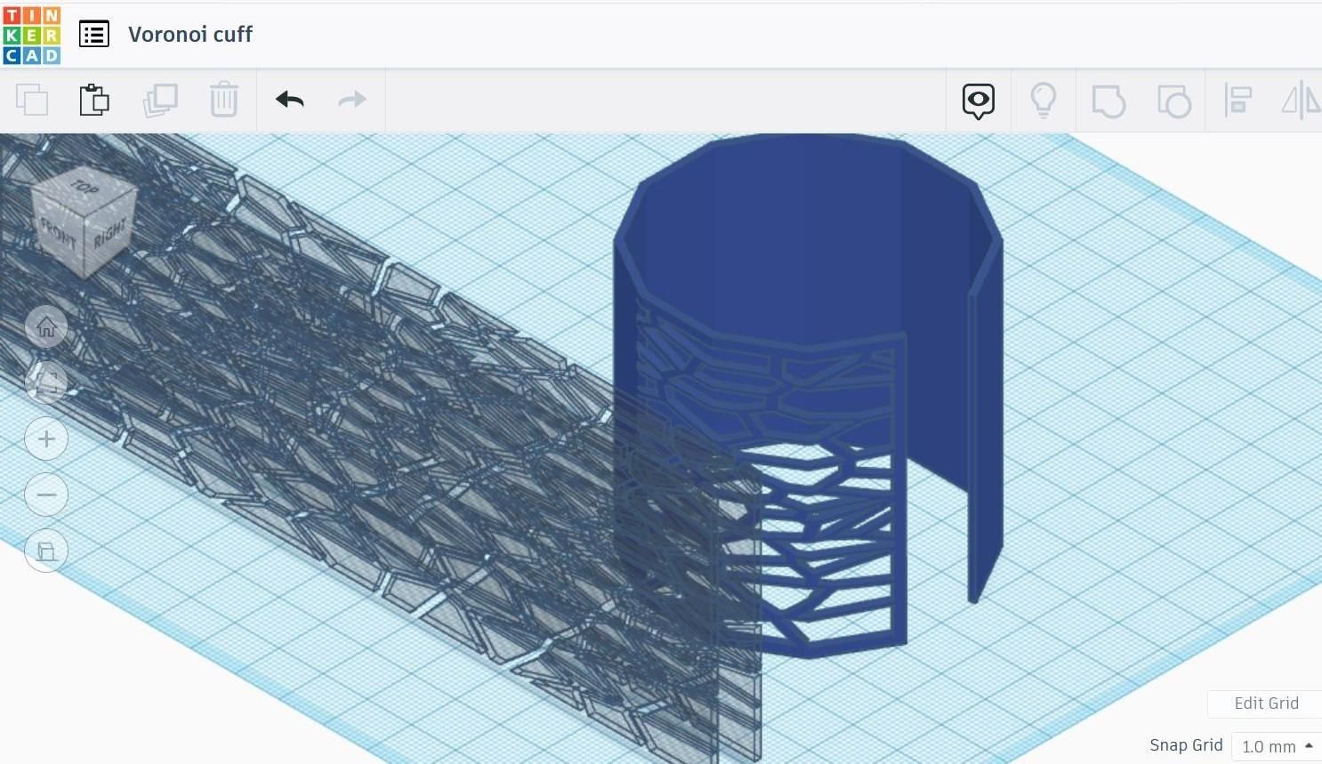 Voronoi Cuff in Tinkercad : 6 Steps (with Pictures) - Instructables