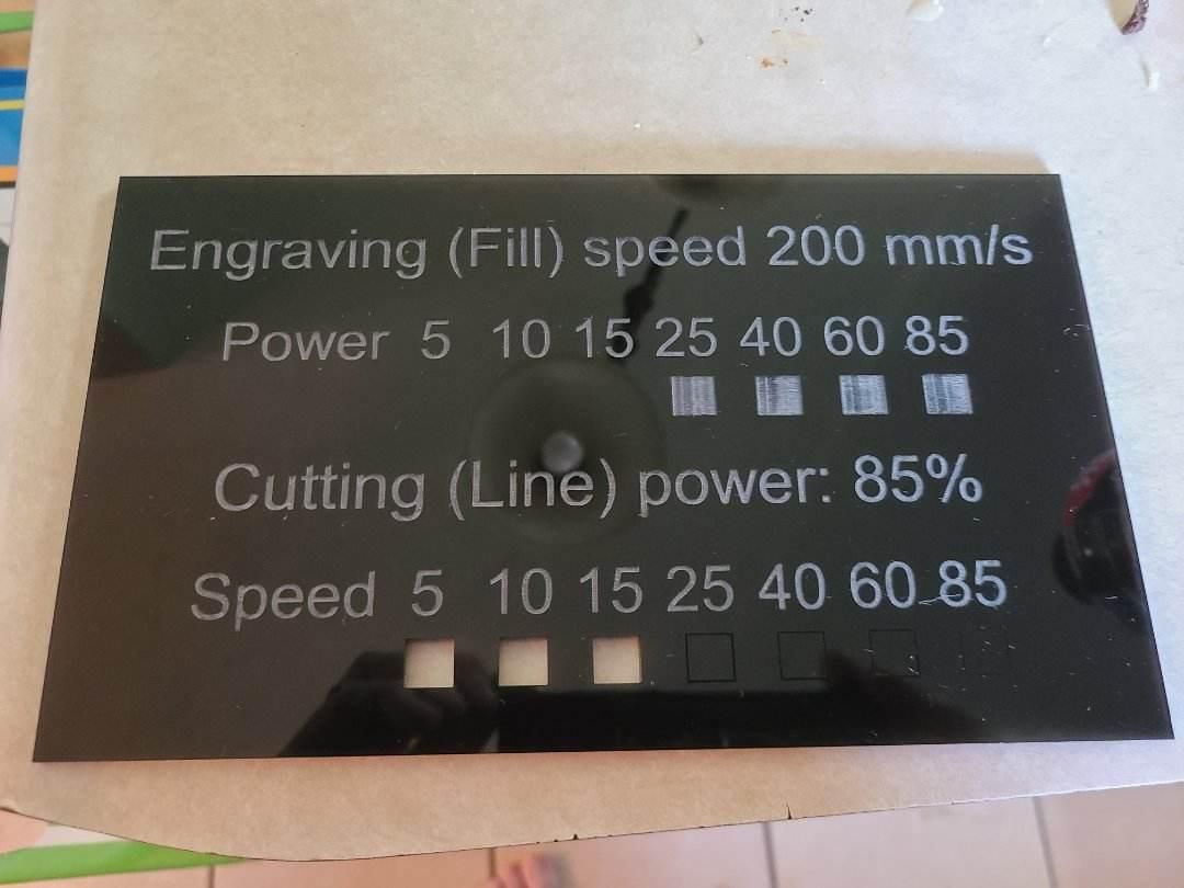 Test Your Material to Determine Laser Speed and Power Settings : 4 ...