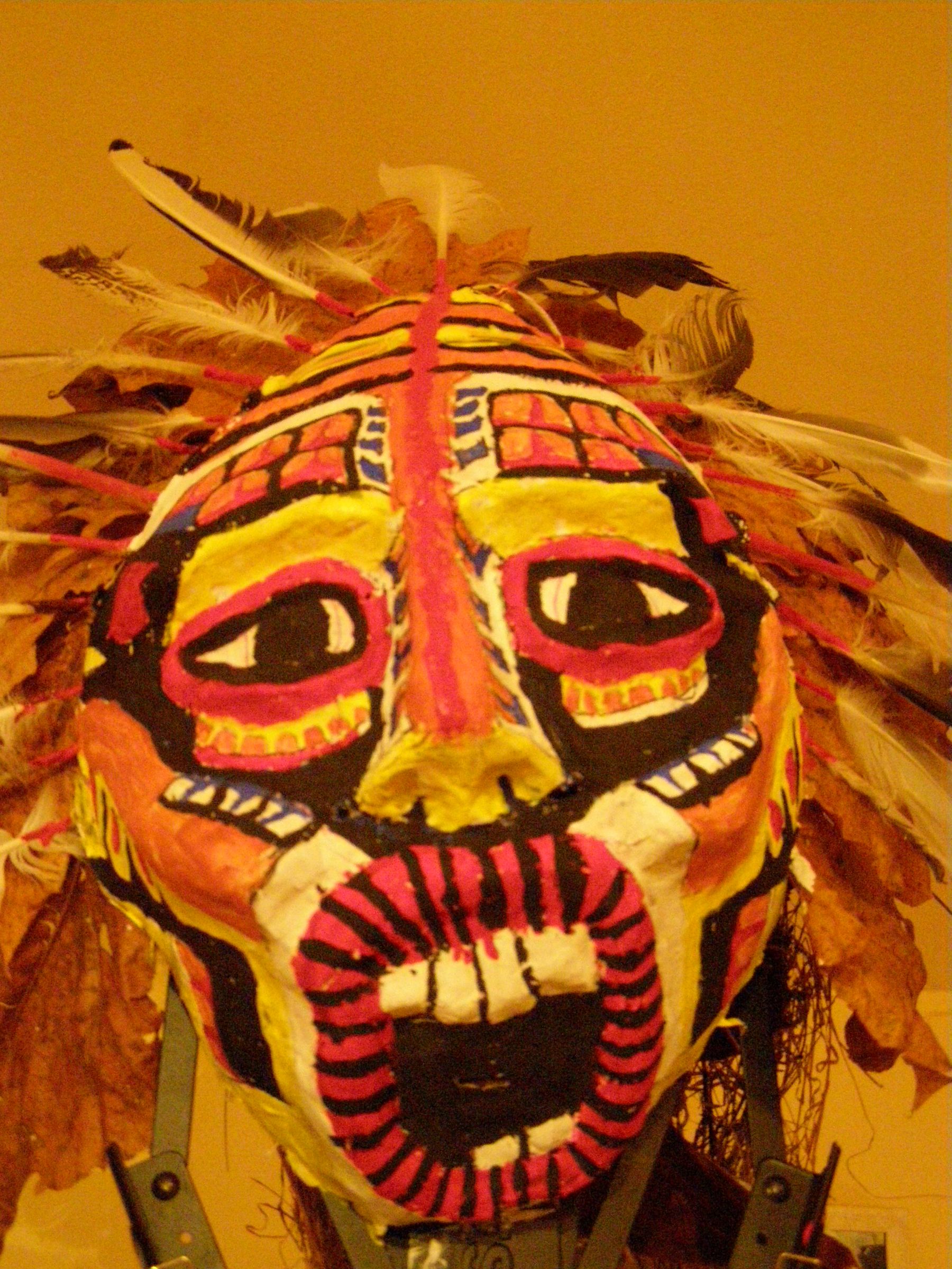 Epic Papier Mache Indian Cannibal Mask! : 12 Steps (with Pictures ...