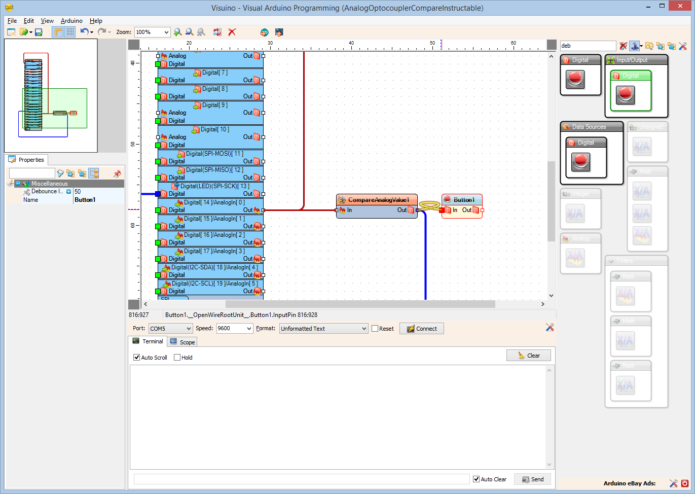 Arduino Nano: Connecting Photo Interrupter (Slotted Optocoupler) With ...