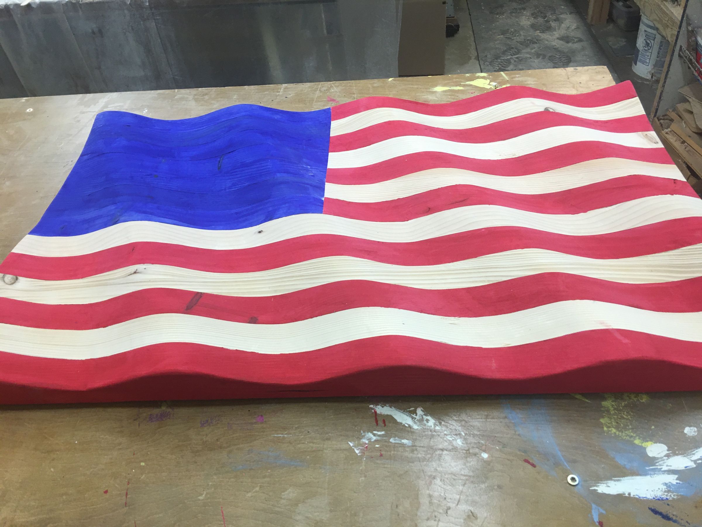 Wavey American Flag From 2x4s : 4 Steps (with Pictures) - Instructables