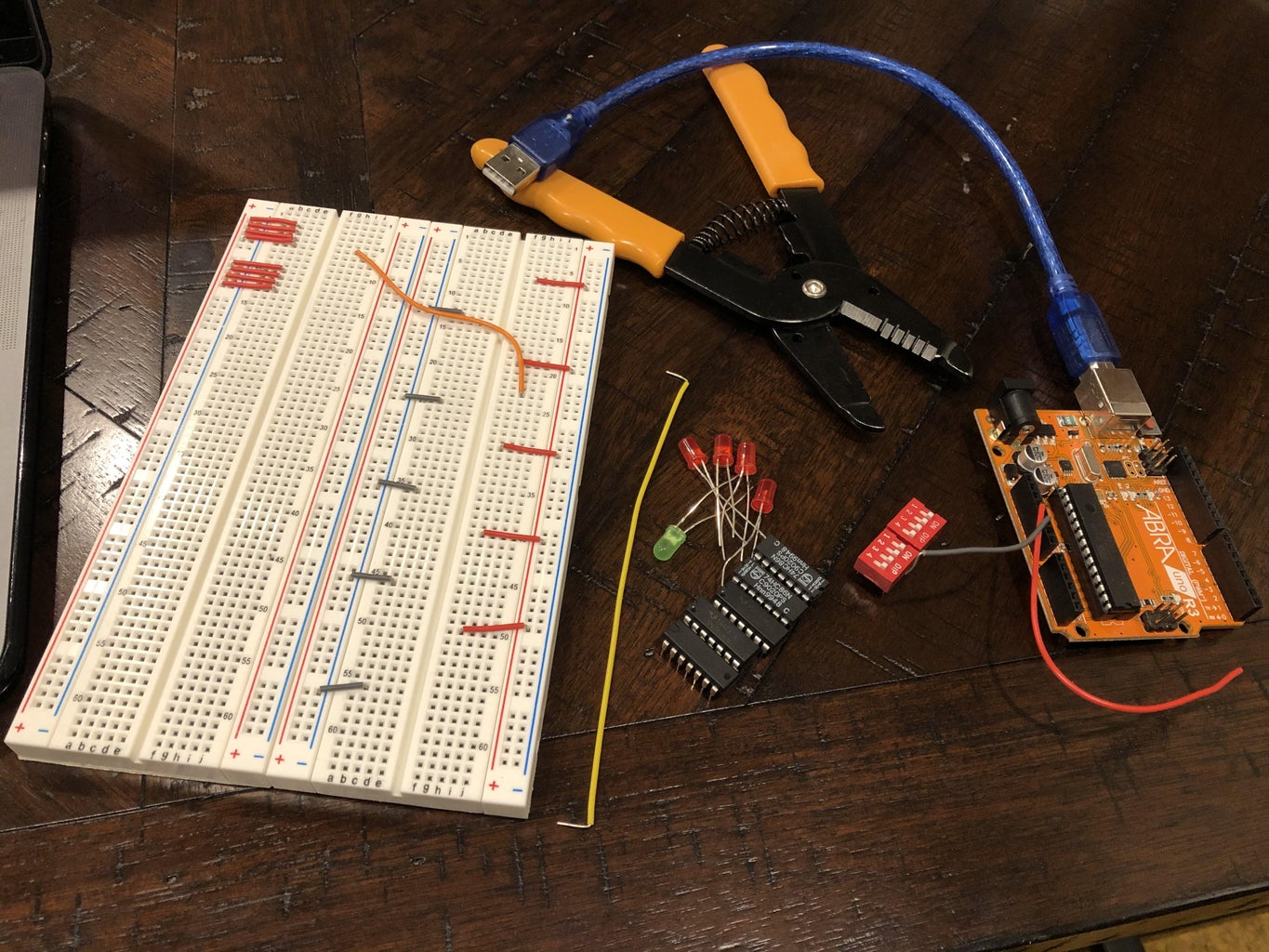 4 Bit Binary Adder Final Project 10 Steps Instructables 4823