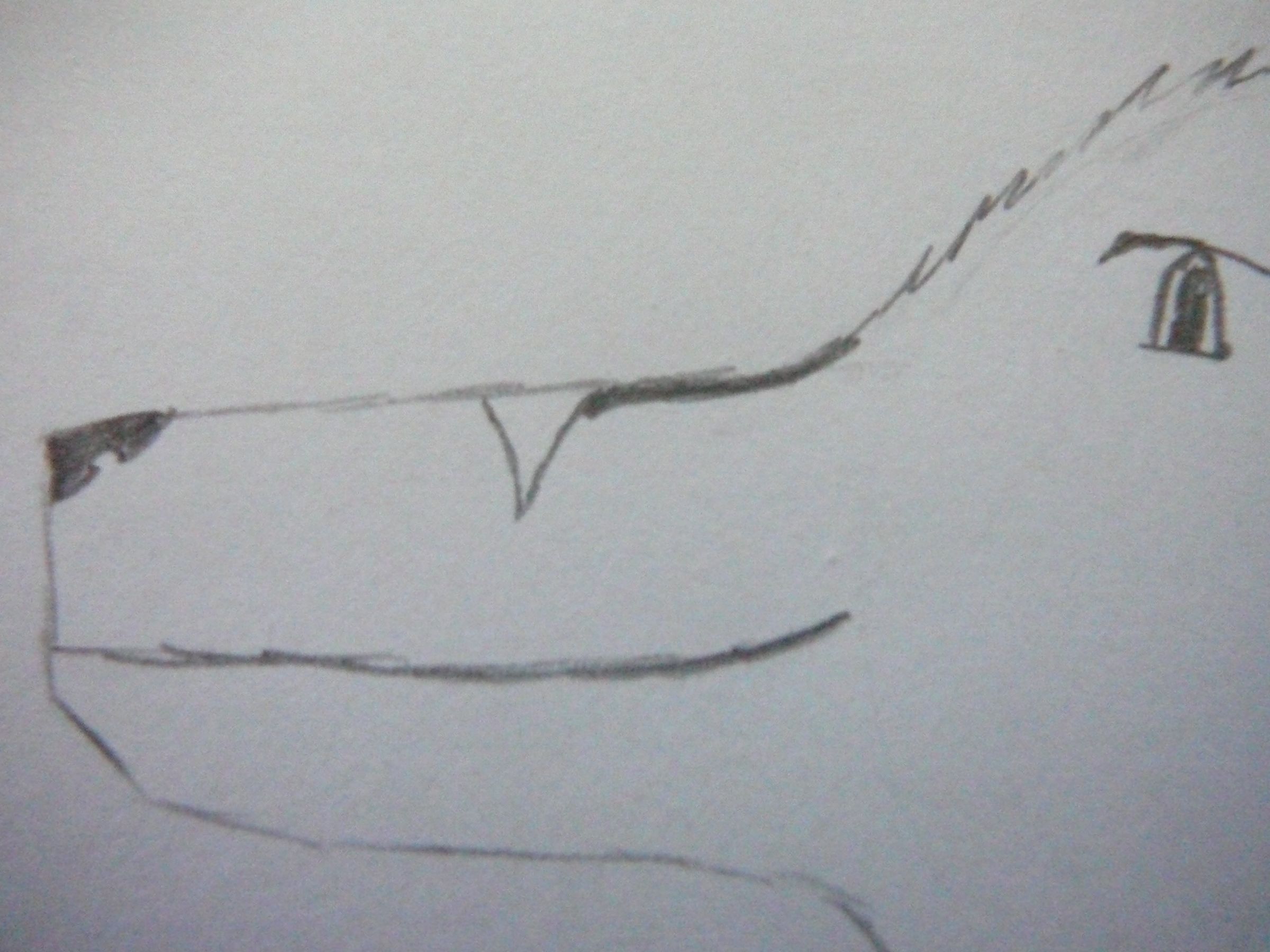 Sad Wolf Drawing