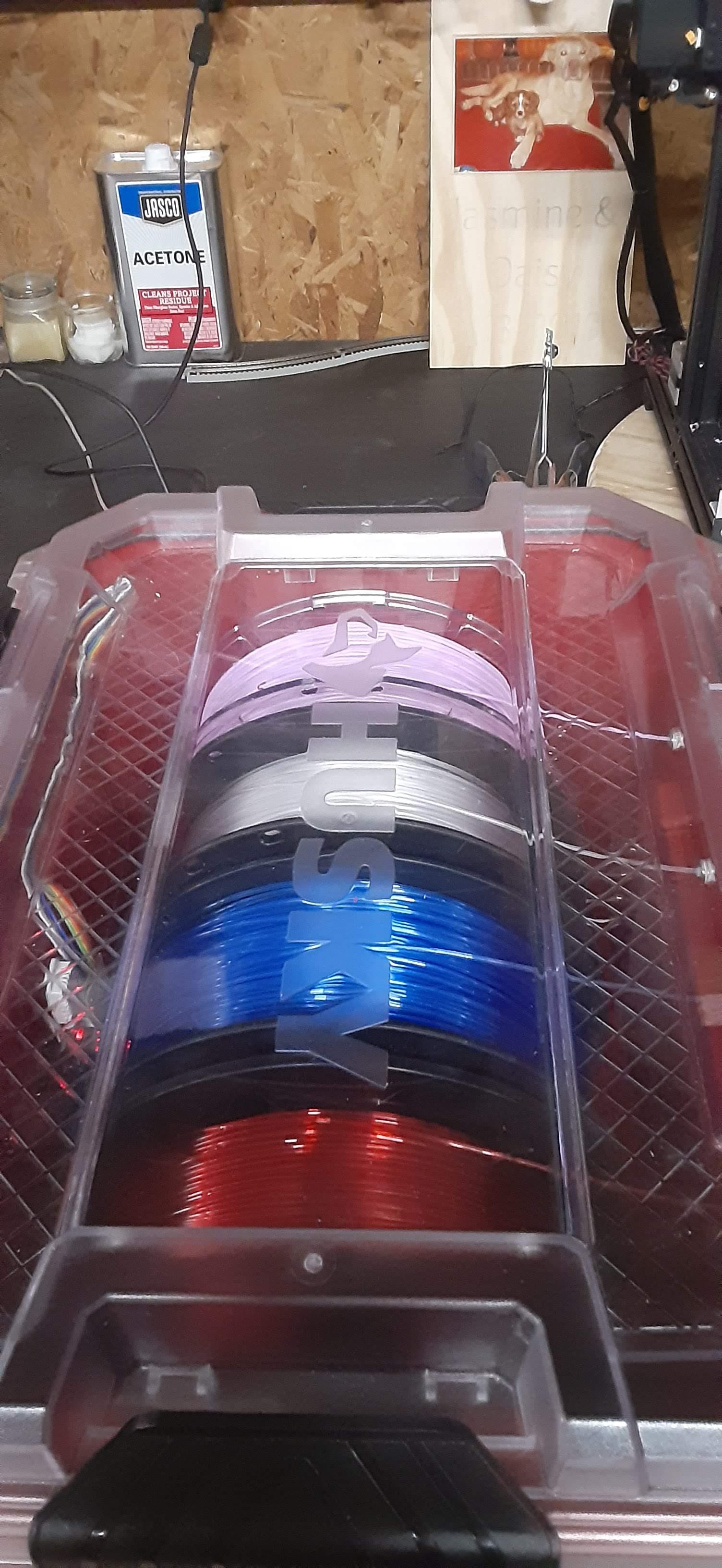 Ultimate 3D Filament Dry Box With Auto Rewind. : 9 Steps (with Pictures ...