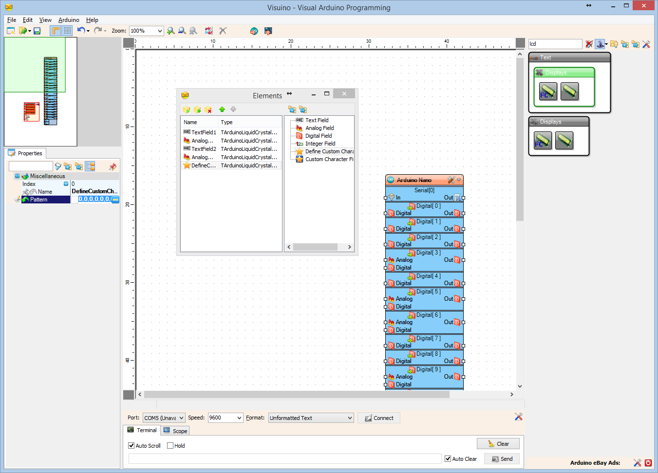 Arduino Nano: DHT11 Temperature and Humidity I2C 2 X 16 LCD Display ...