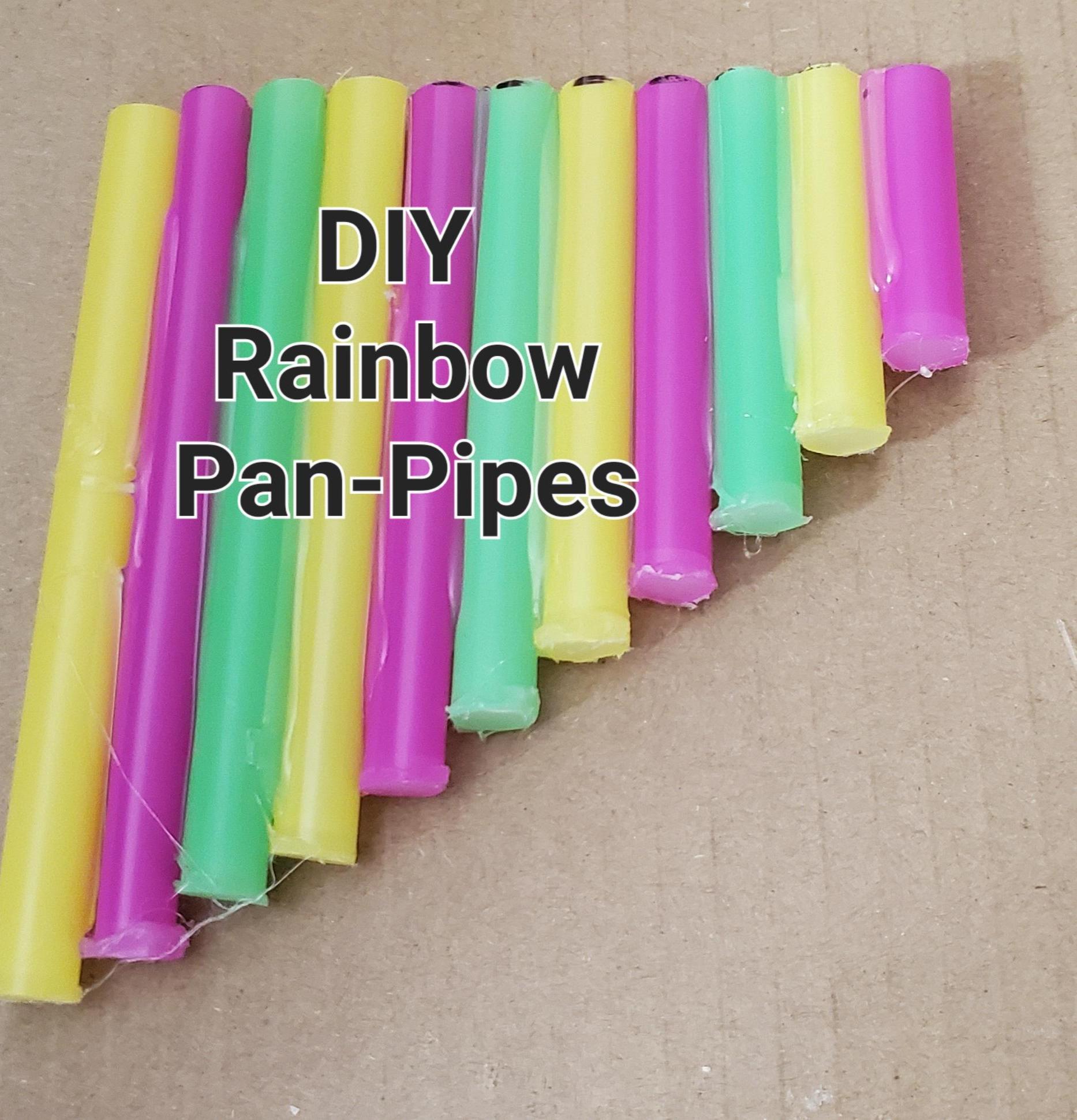 DIY Rainbow Pan Pipes Made of Straws : 5 Steps - Instructables