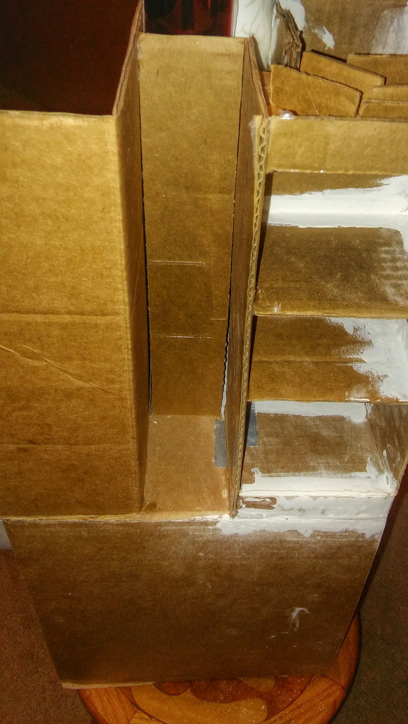 DIY Cardboard Craft Tower Organizer : 10 Steps (with Pictures ...