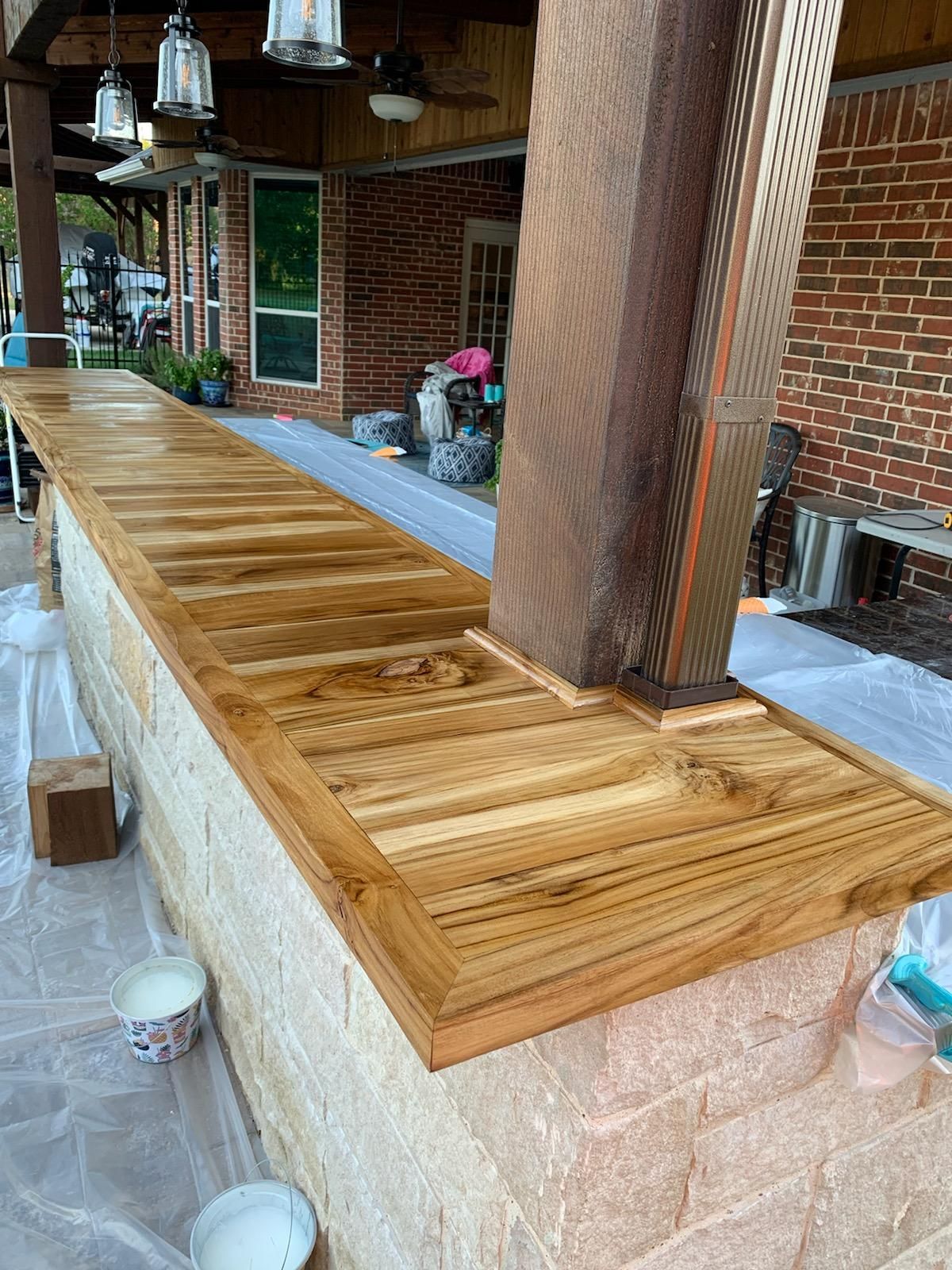 Backyard Teak Bar Top : 7 Steps (with Pictures) - Instructables