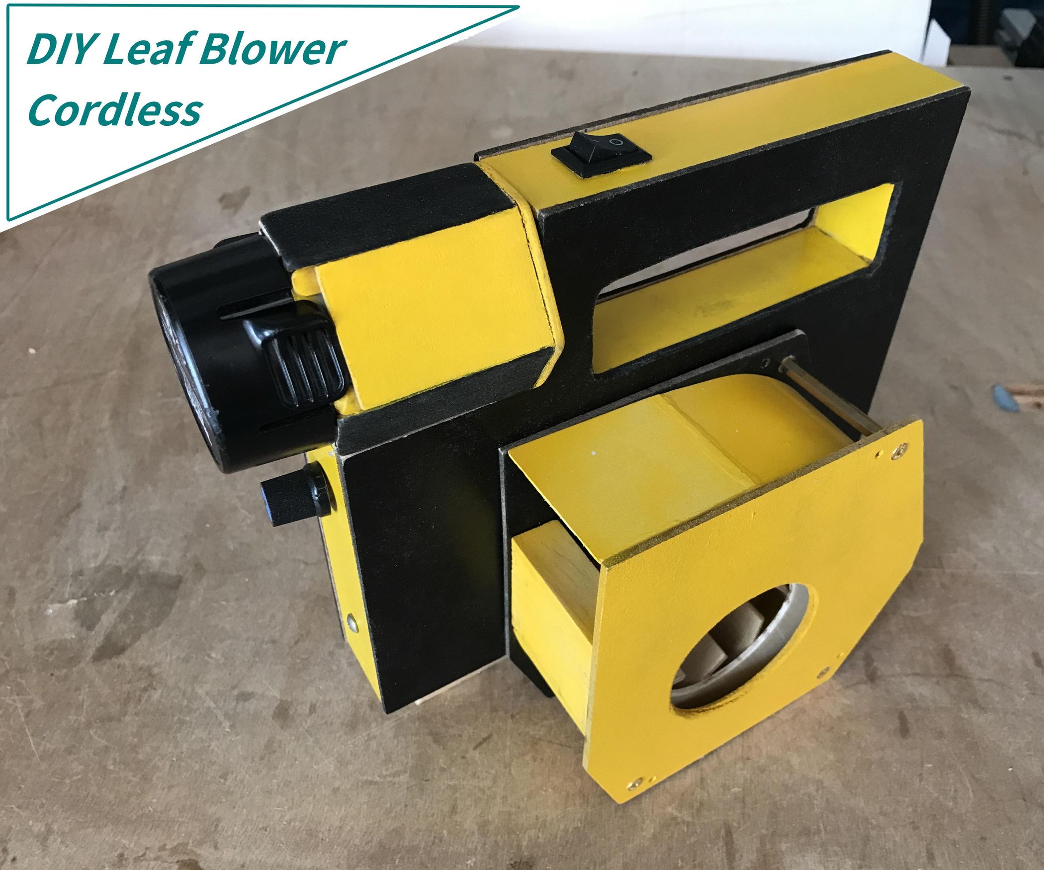 DIY Speed Adjustable Cordless Leaf Blower : 6 Steps (with Pictures ...