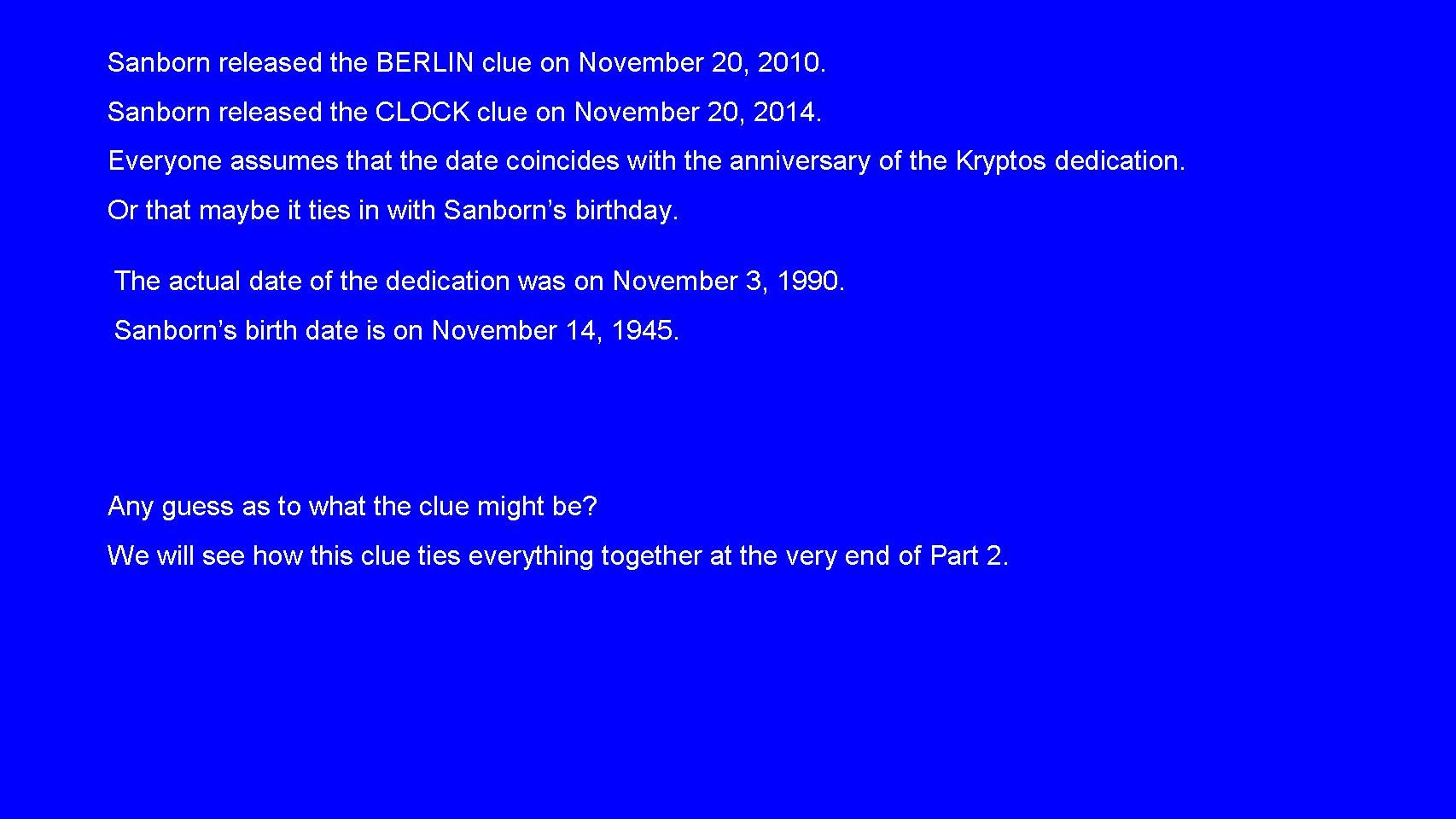How to Solve Sanborn's Kryptos: the Final Piece of the Puzzle - Part 1 ...