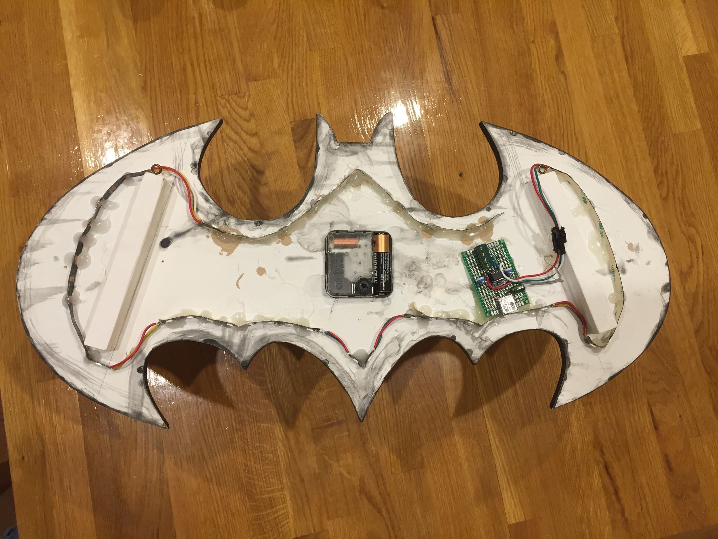 Batman LED Nightlight & Clock (Arduino) : 8 Steps - Instructables
