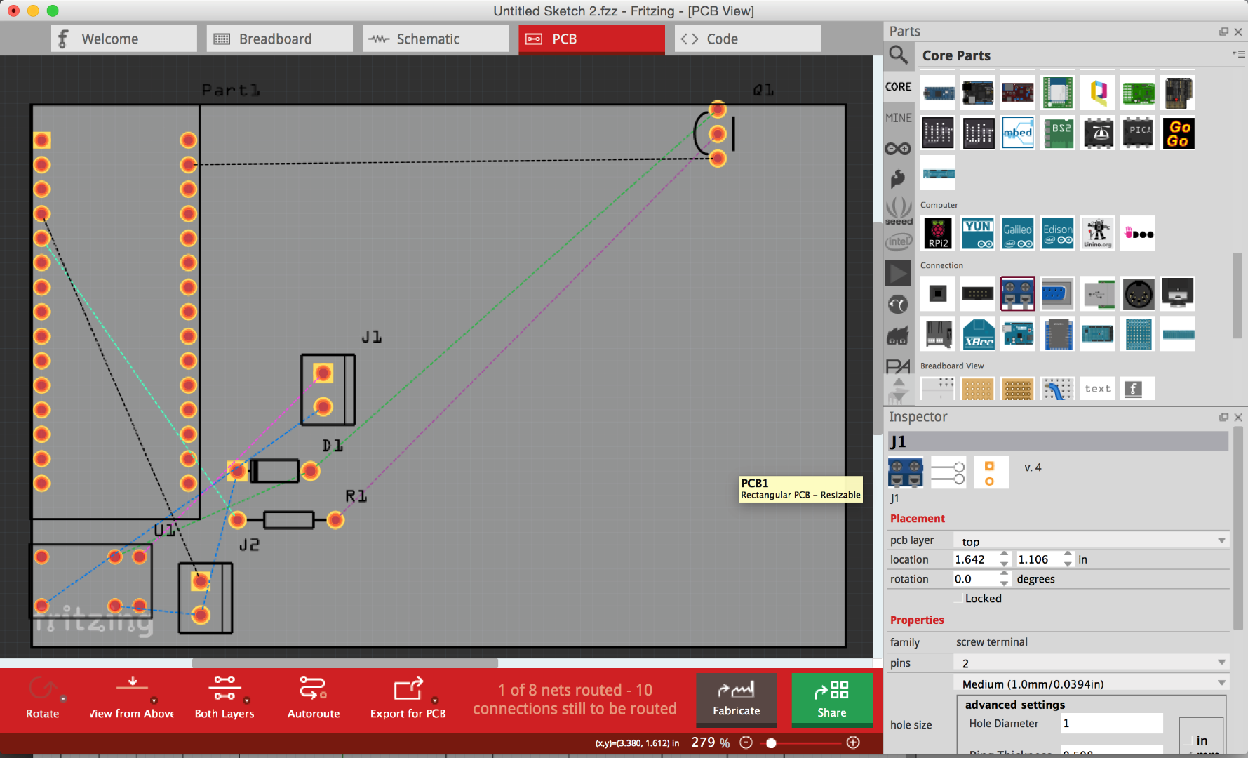 PCB Designing and Isolation Milling Using Only Free Software : 19 Steps ...