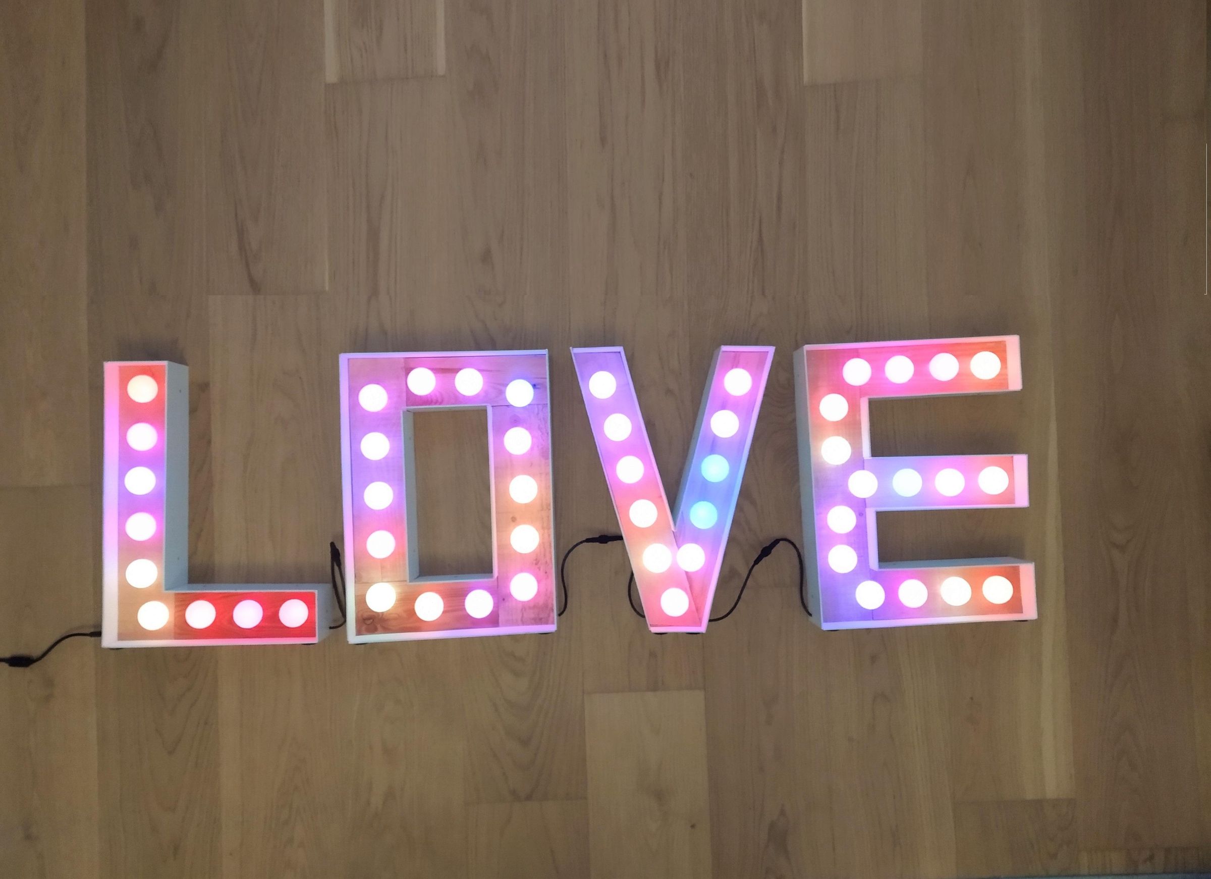 LETTRES LEDS DECORATIVES / DECORATIVE LEDS LETTERS : 19 Steps ...