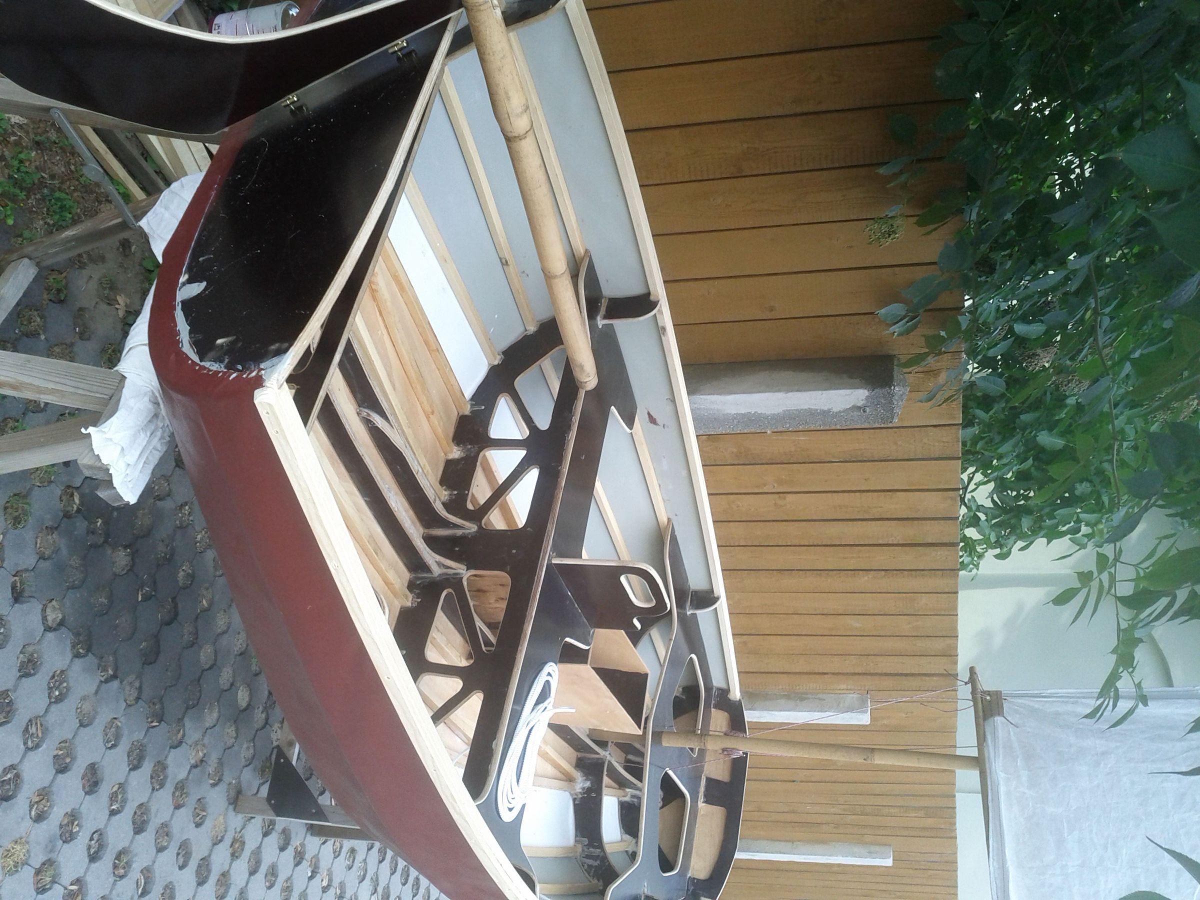 240cm Skin on Frame Sailing Pram With Mirage Drive : 7 Steps (with ...