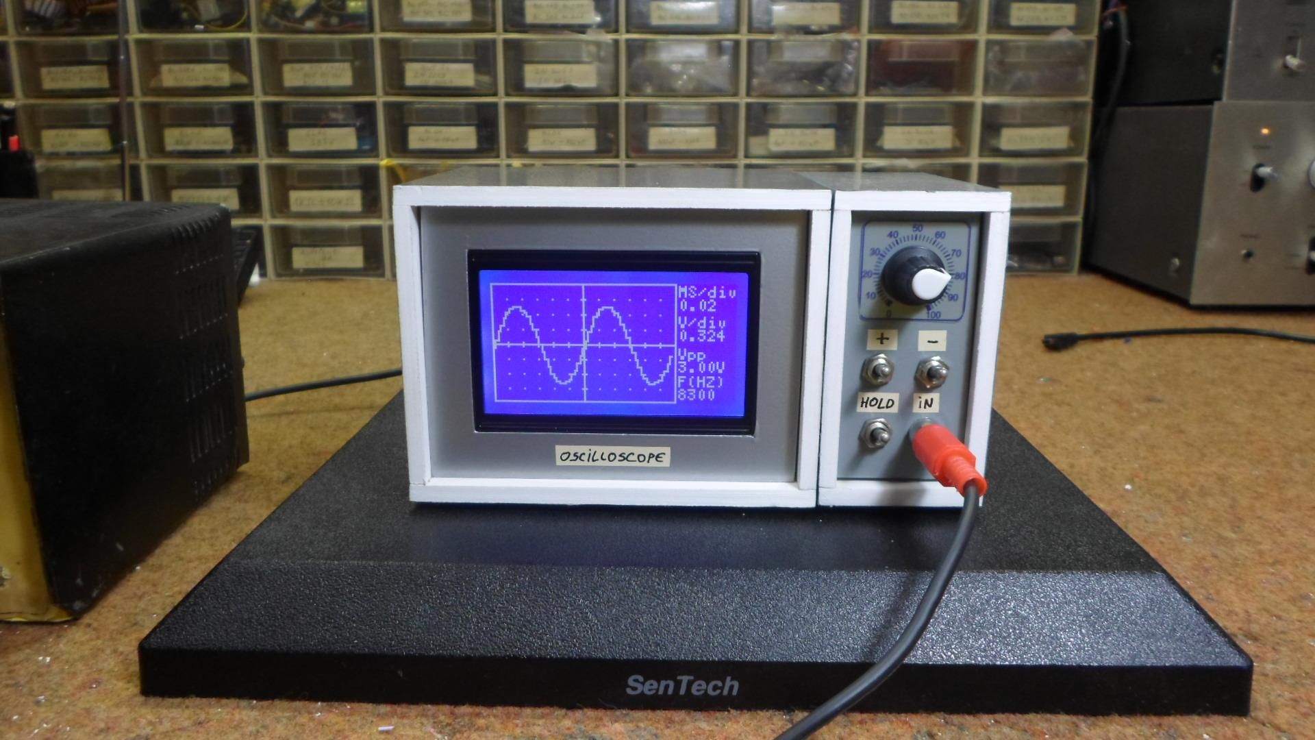 DIY 10Hz-50kHz Arduino Oscilloscope on 128x64 LCD Display : 3 Steps ...