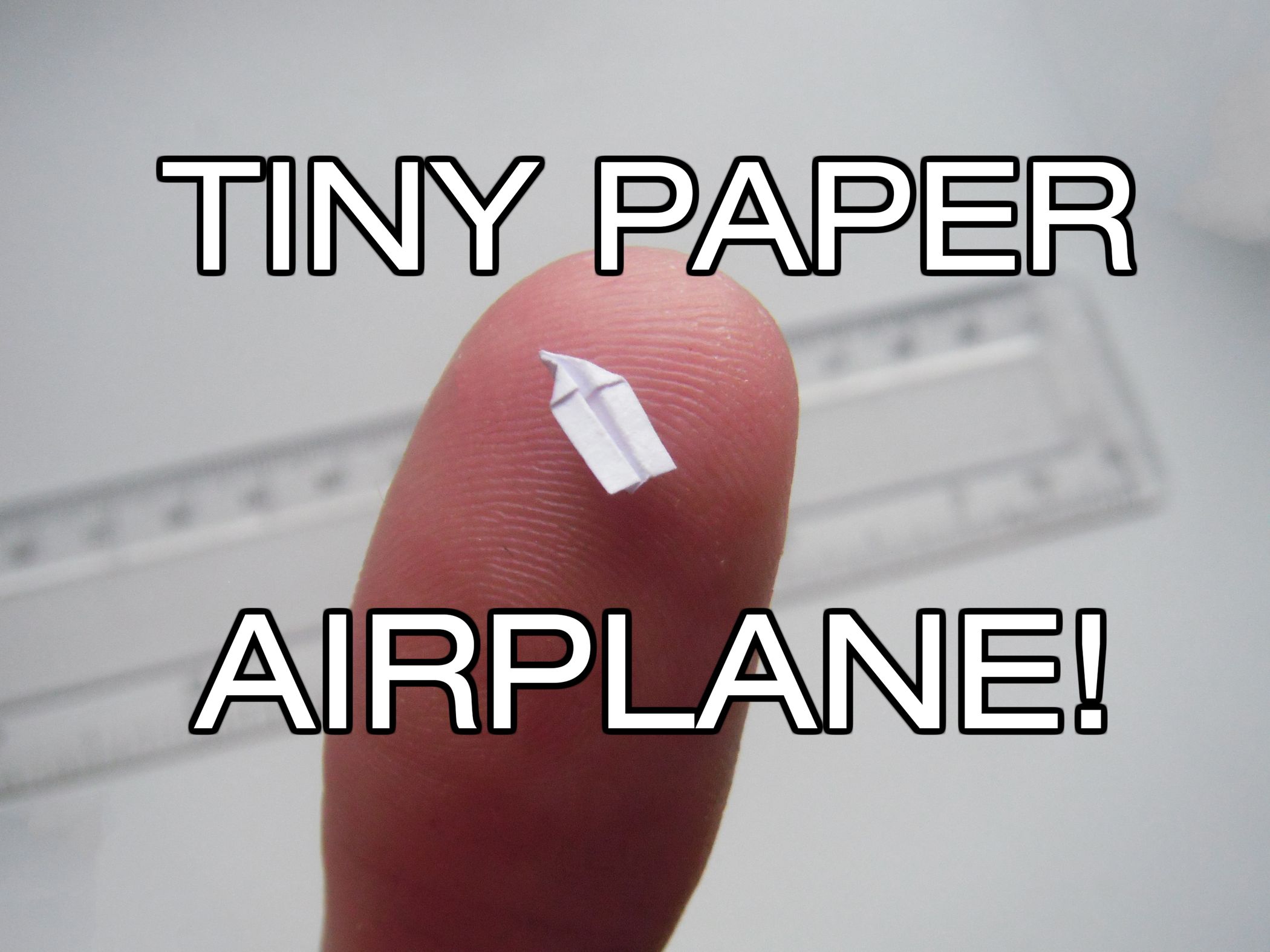 Tiny Paper Airplane! - Instructables