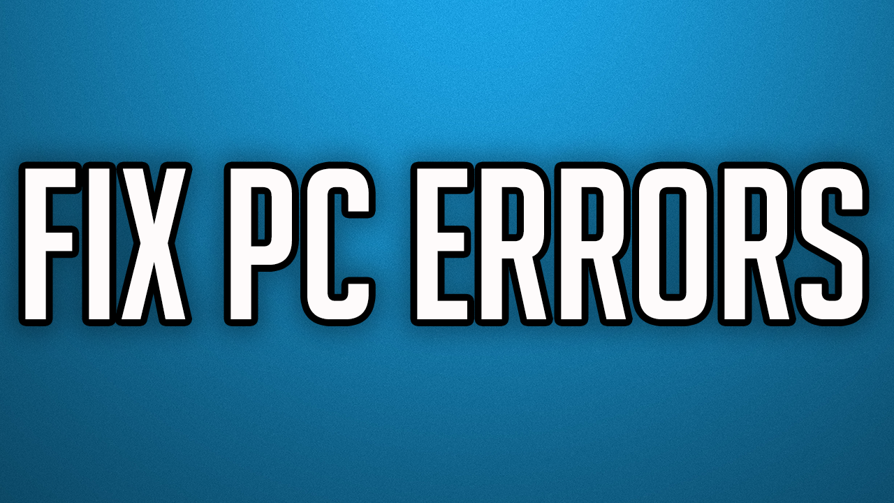 Fix PC Errors - Instructables