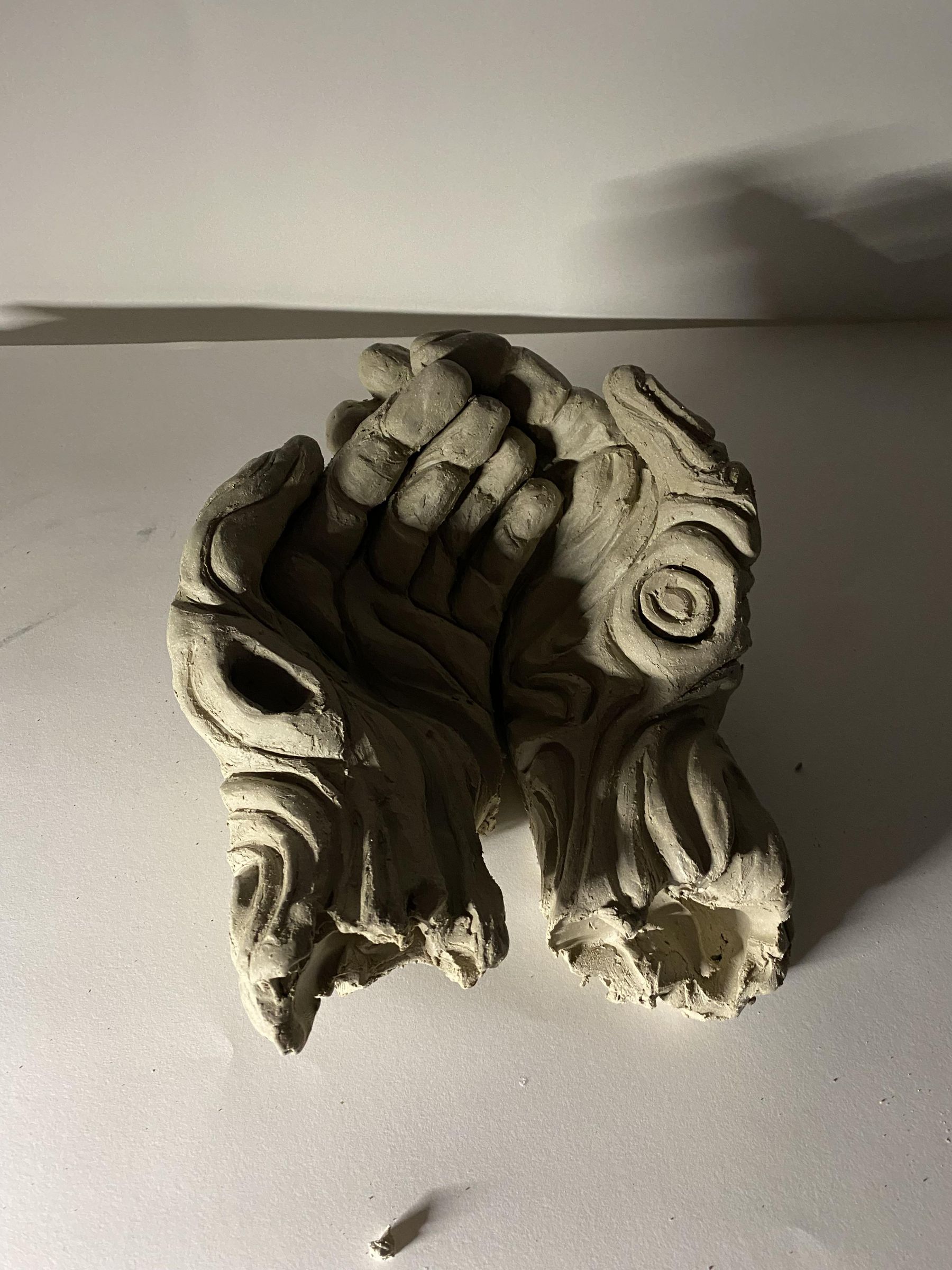 Wooden Hands - Sculpture (WHITE CLAY MAQUETTE) : 7 Steps - Instructables